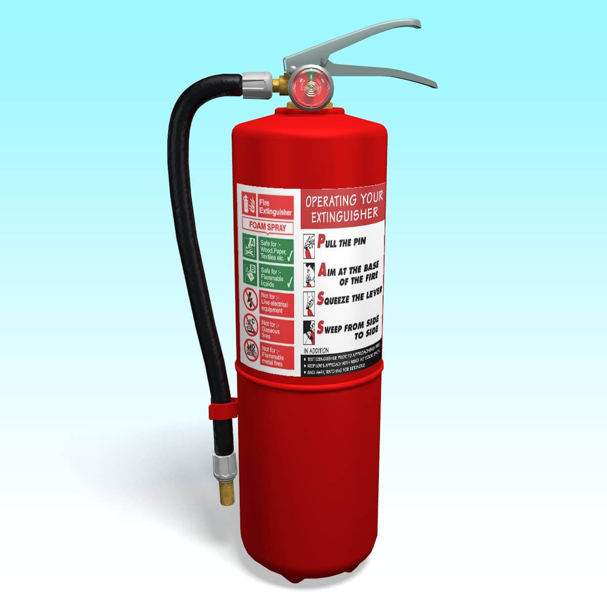 Fire Extinguisher - 3D Model by Zombieblack