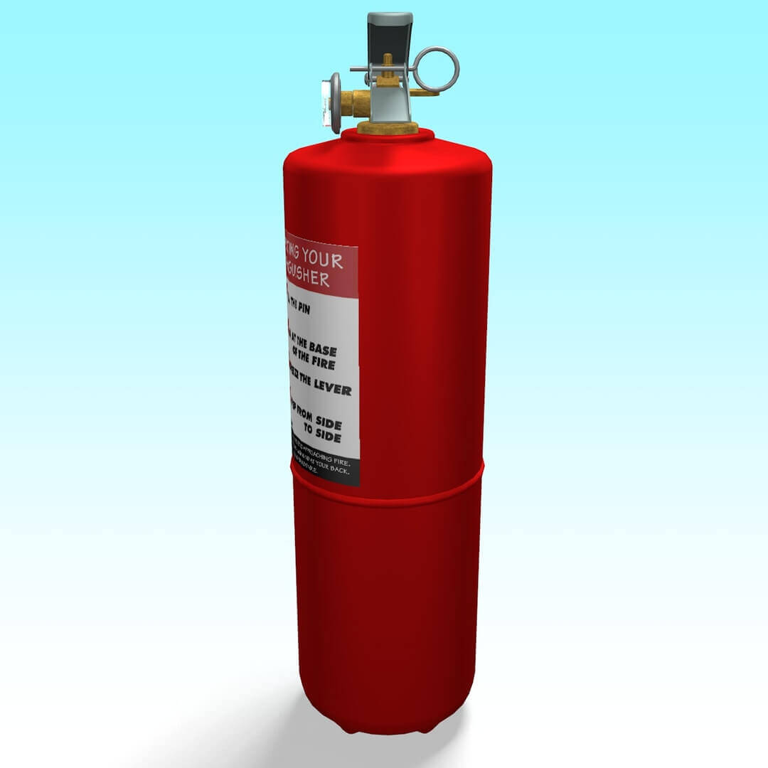 Fire Extinguisher - 3D Model by Zombieblack