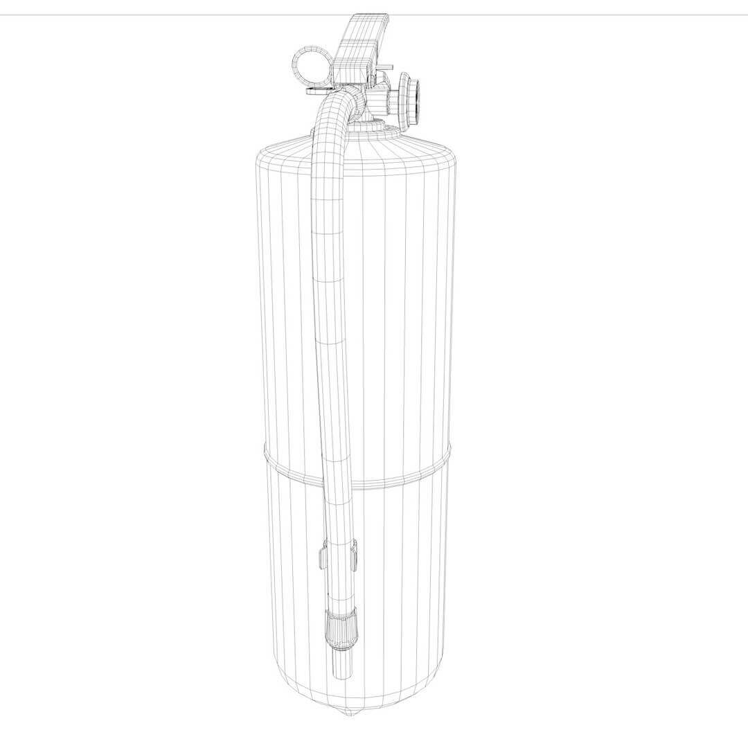 Fire Extinguisher - 3D Model by Zombieblack