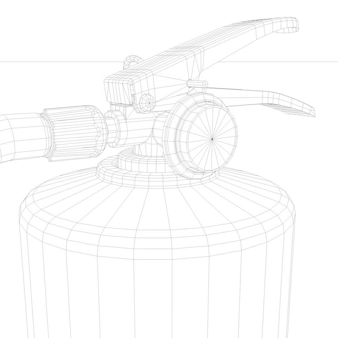 Fire Extinguisher - 3D Model by Zombieblack