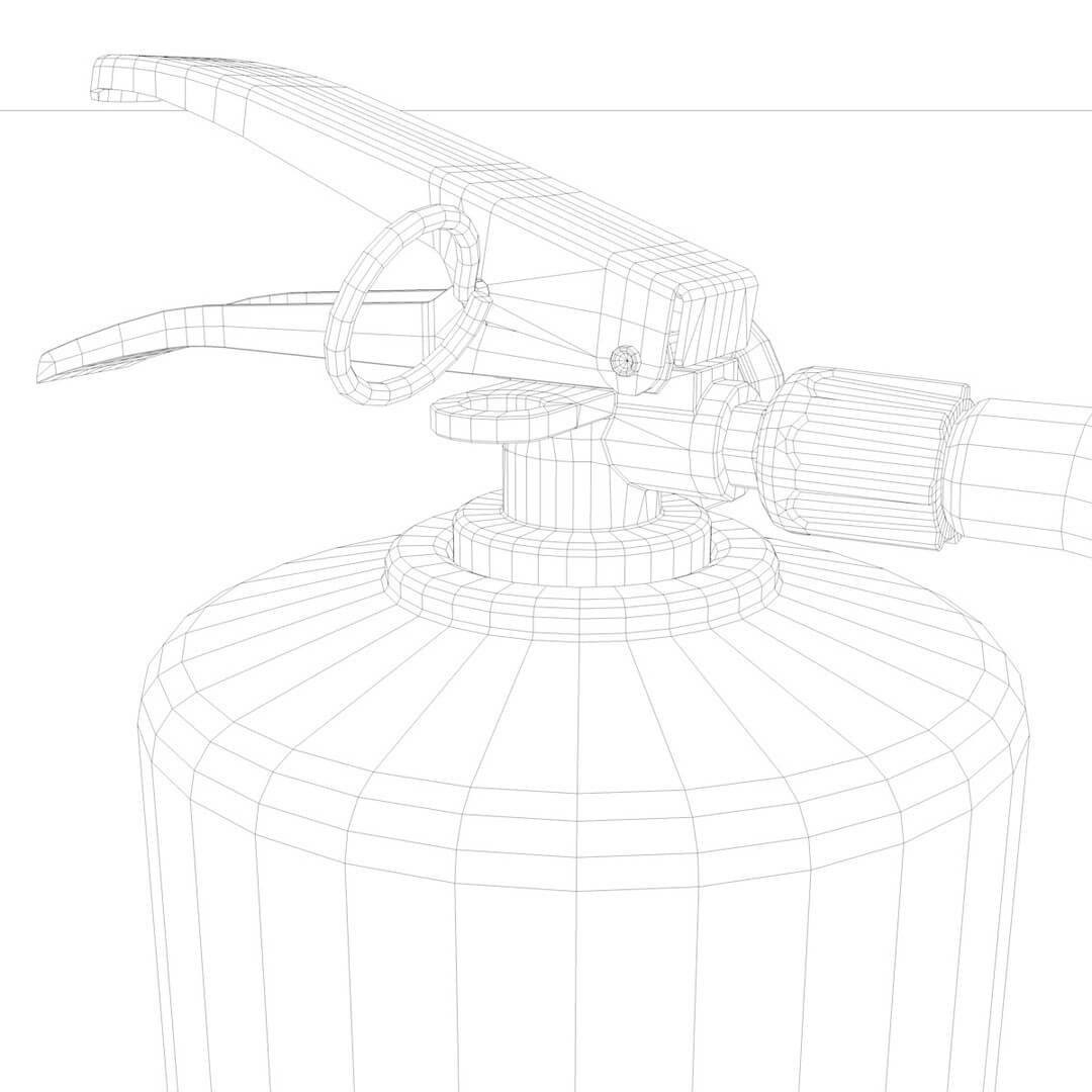 Fire Extinguisher - 3D Model by Zombieblack