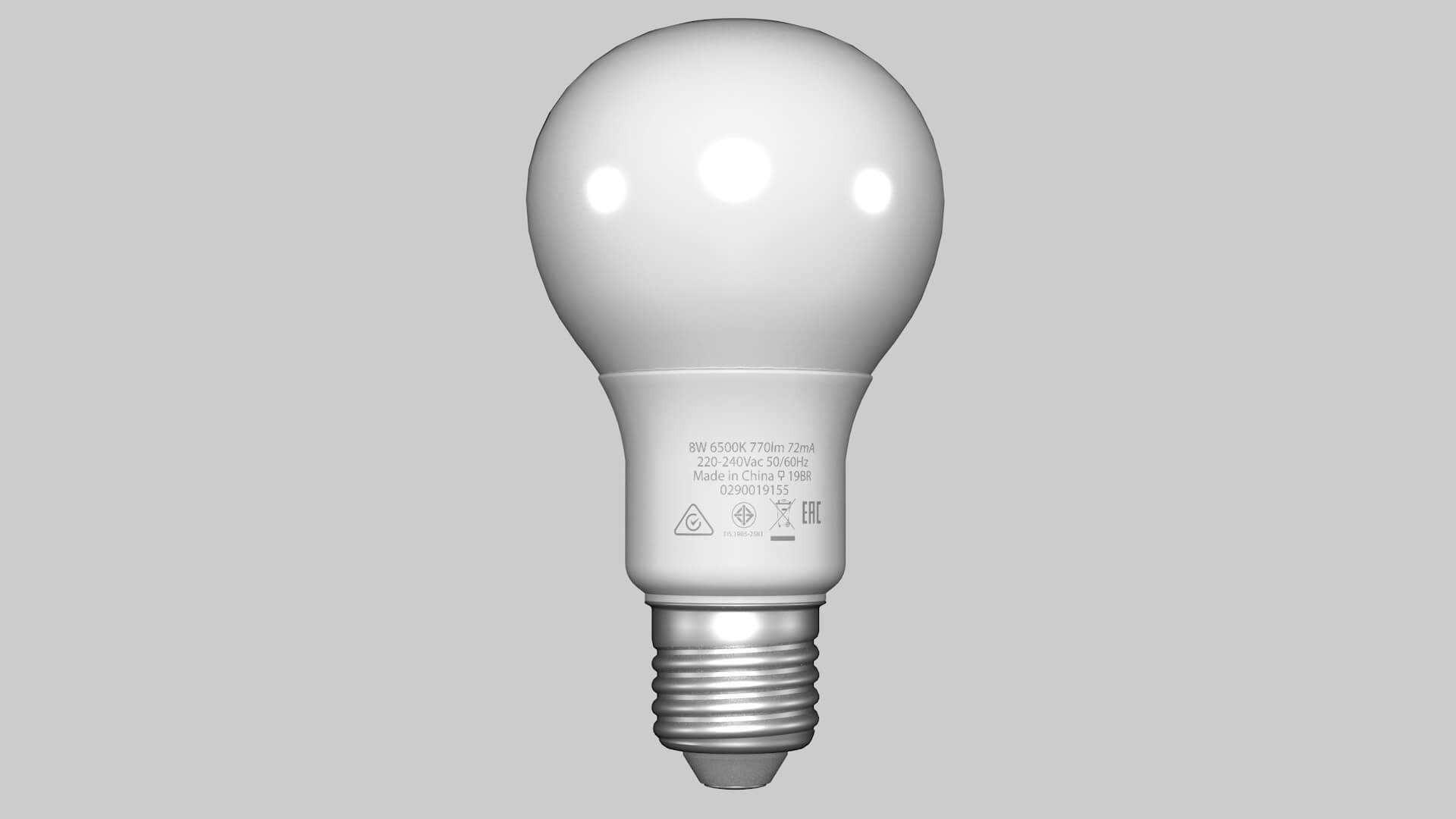 Light Bulb 2 - 3D Model by Zombieblack