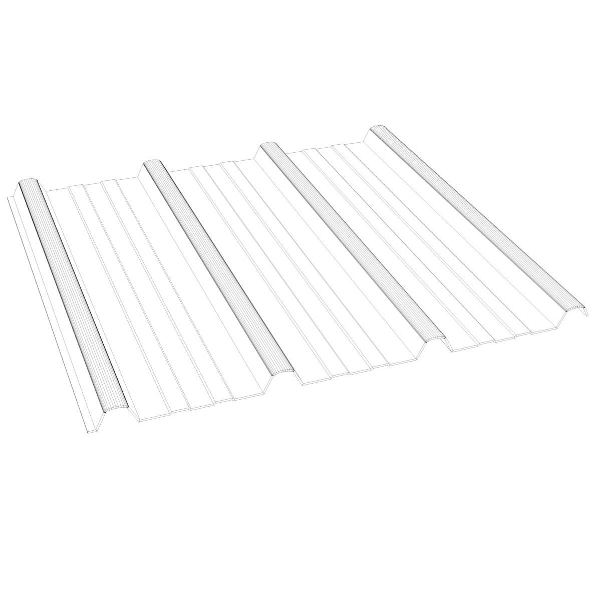 Metal Roof Sheet - 3D Model by Zombieblack