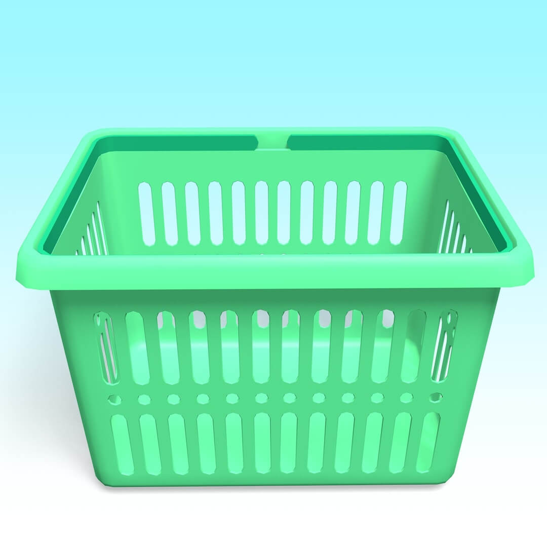 Plastic Basket - 3D Model by Zombieblack
