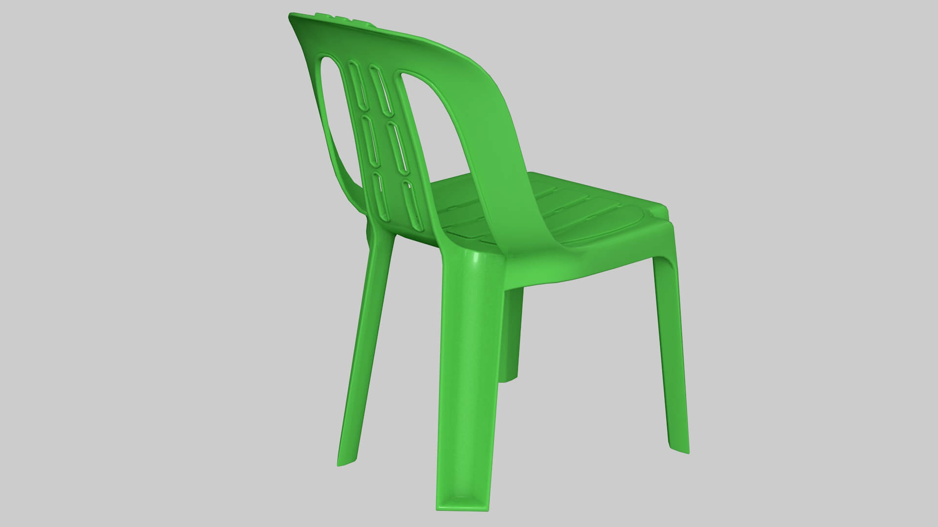 Plastic Chair 2 - 3D Model by Zombieblack