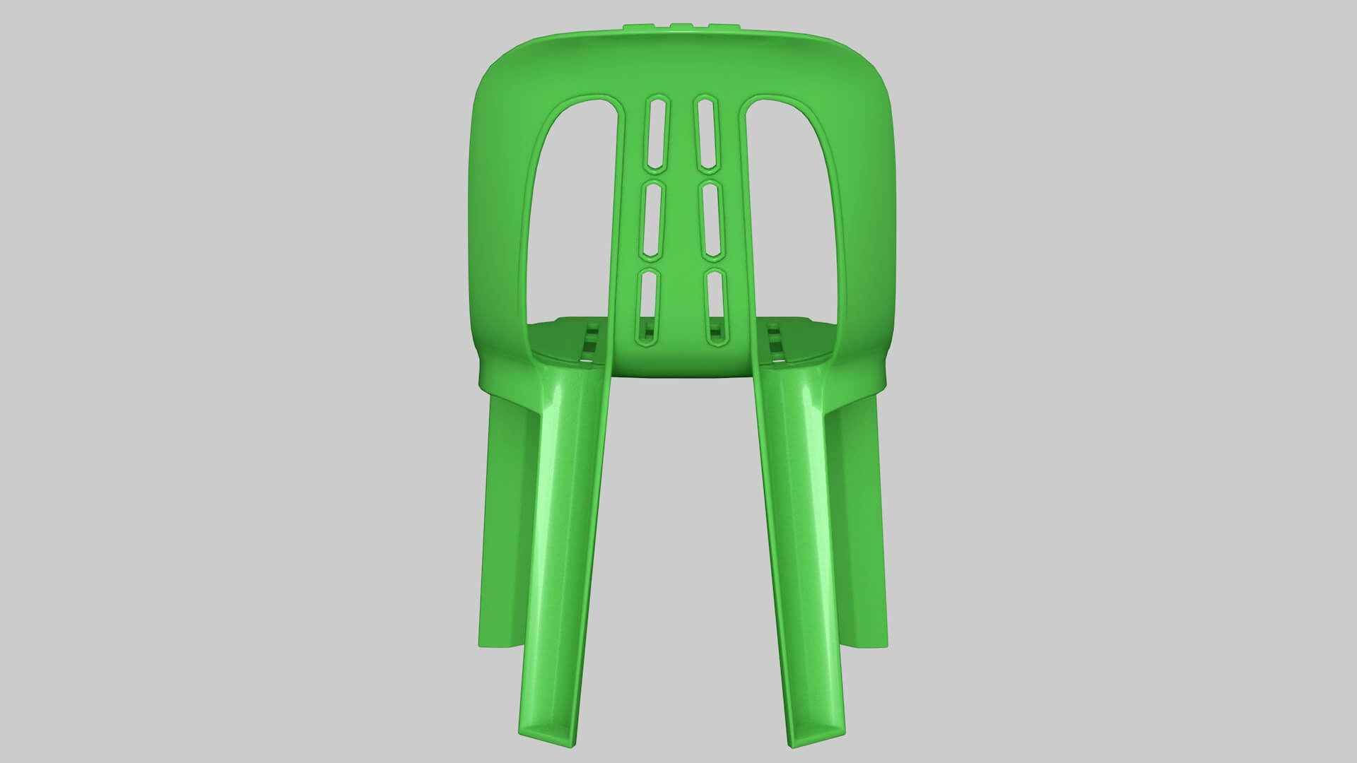 Plastic Chair 2 - 3D Model by Zombieblack