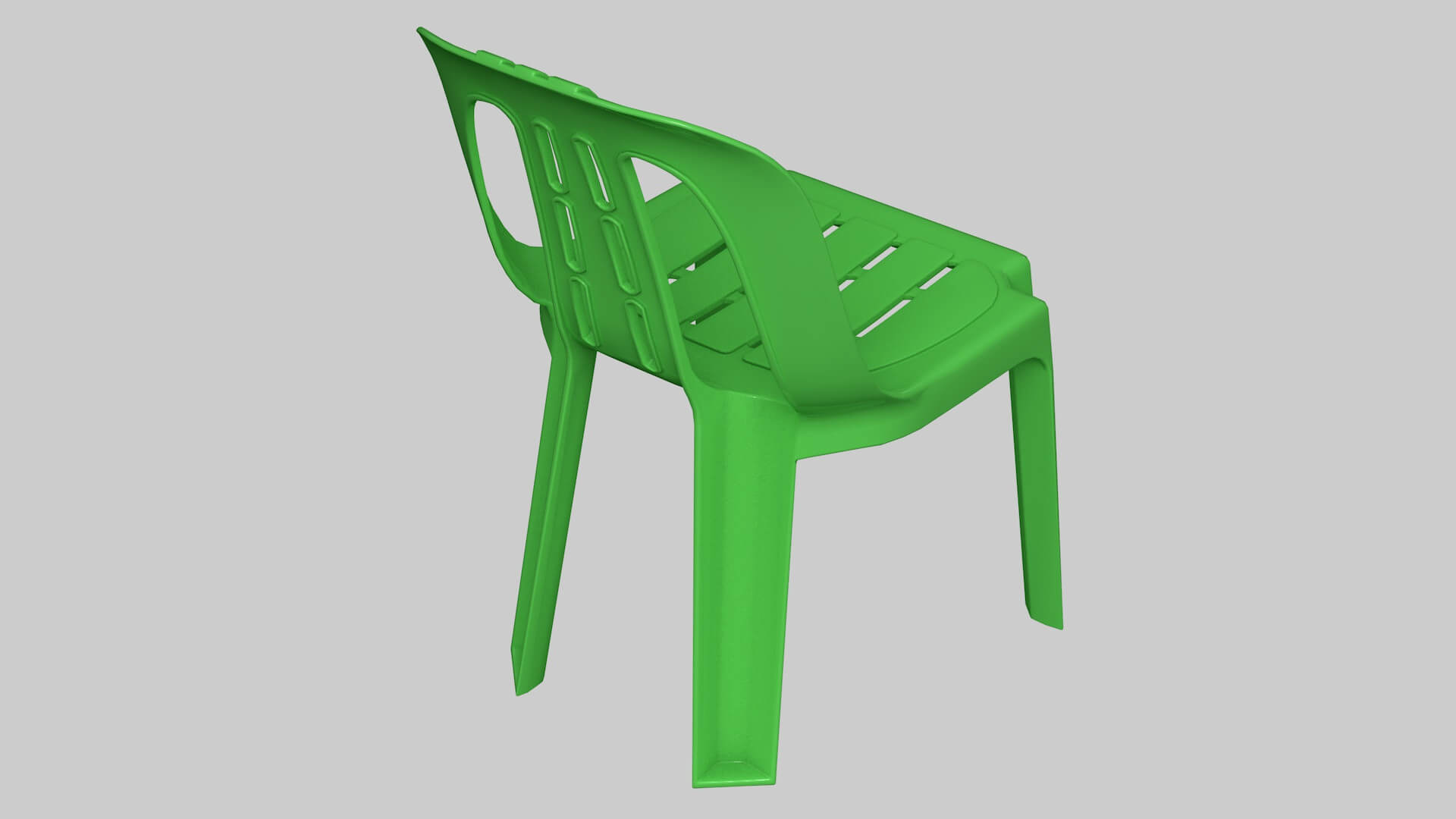 Plastic Chair 2 - 3D Model by Zombieblack