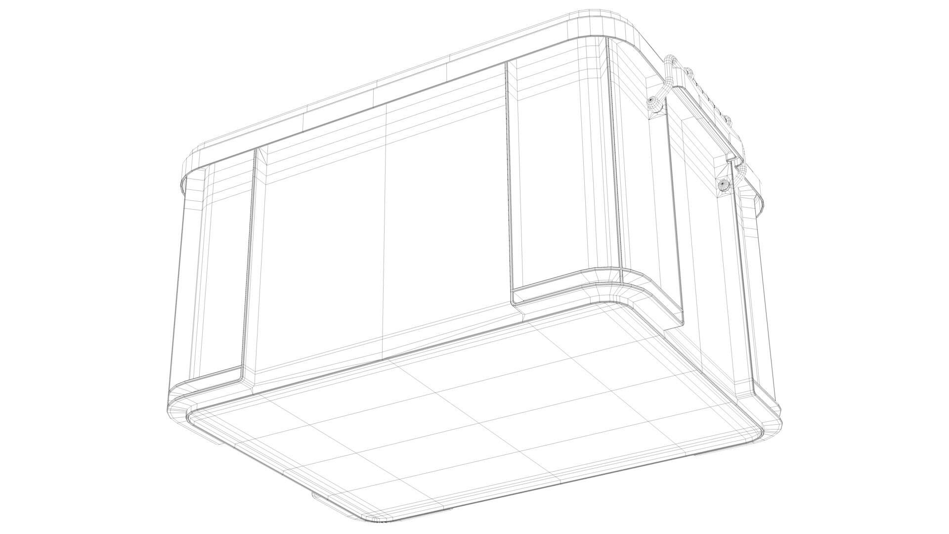 Plastic Storage Box - 3D Model by Zombieblack