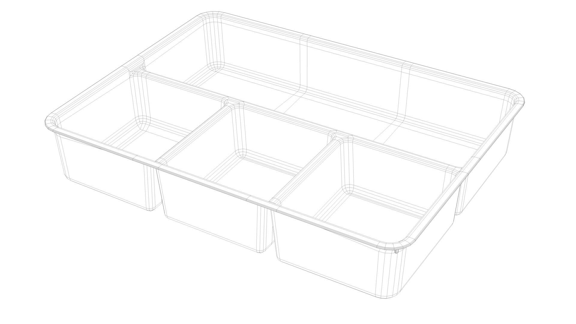Plastic Storage Box - 3D Model by Zombieblack