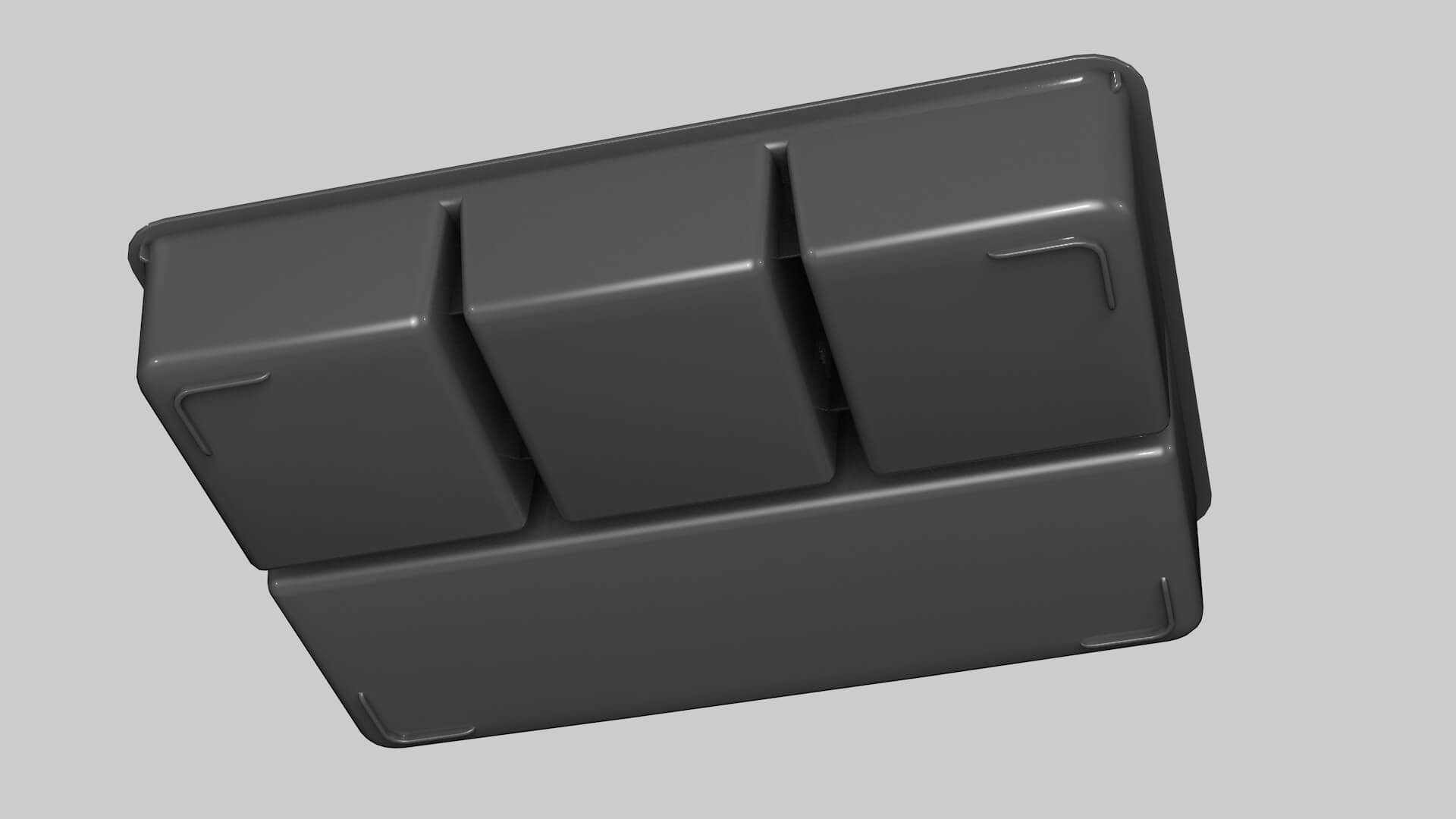 Plastic Storage Box - 3D Model by Zombieblack