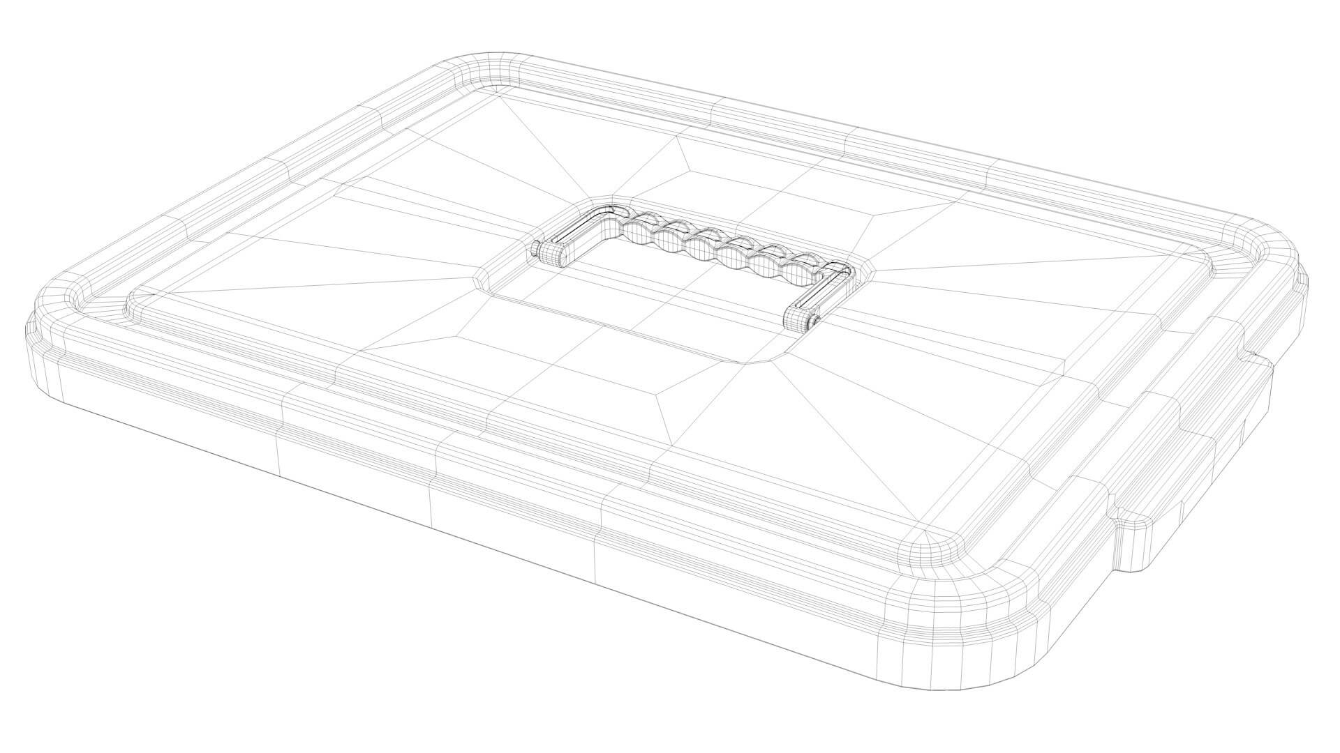 Plastic Storage Box - 3D Model by Zombieblack