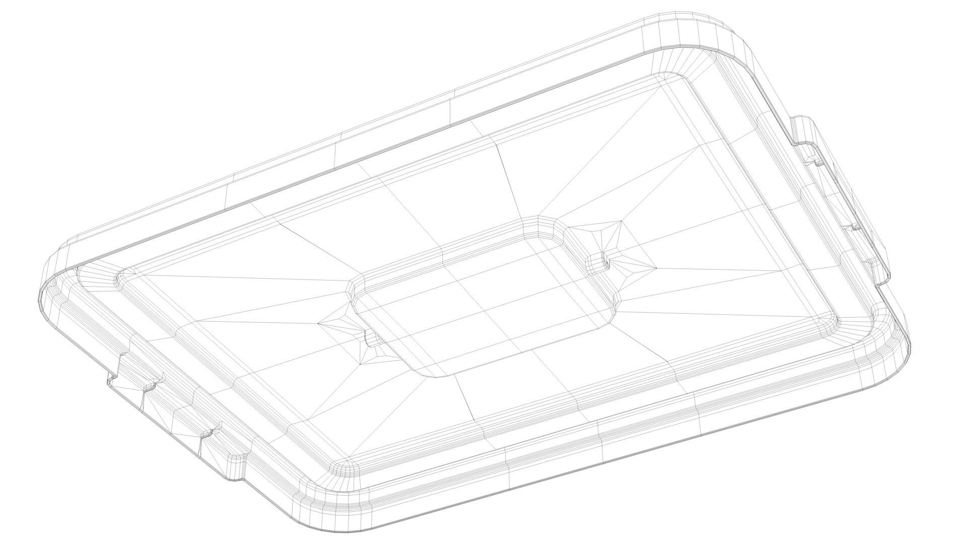 Plastic Storage Box - 3D Model by Zombieblack