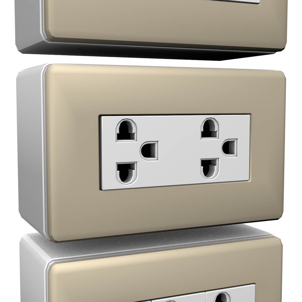 Power Outlets - 3D Model by Zombieblack