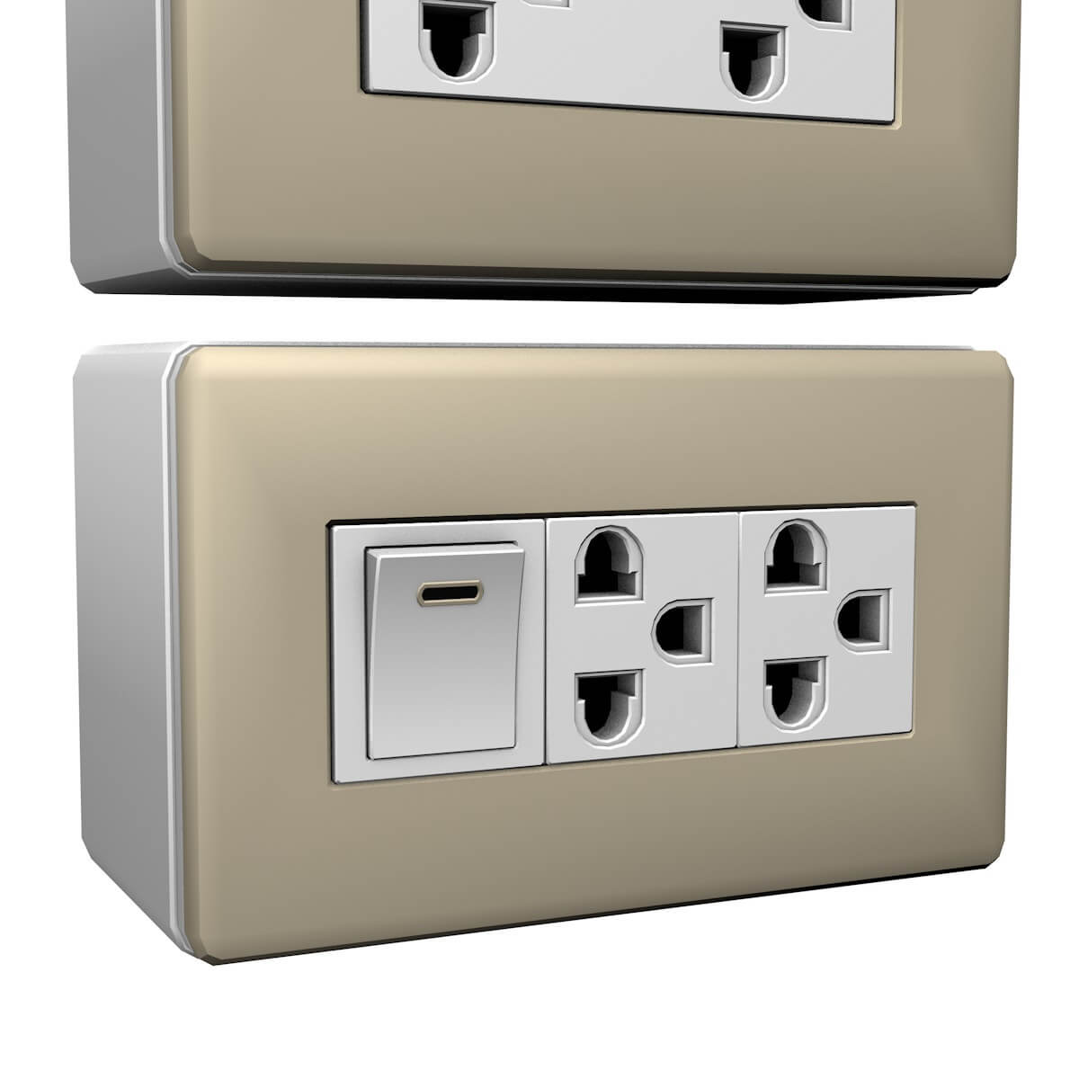 Power Outlets - 3D Model by Zombieblack