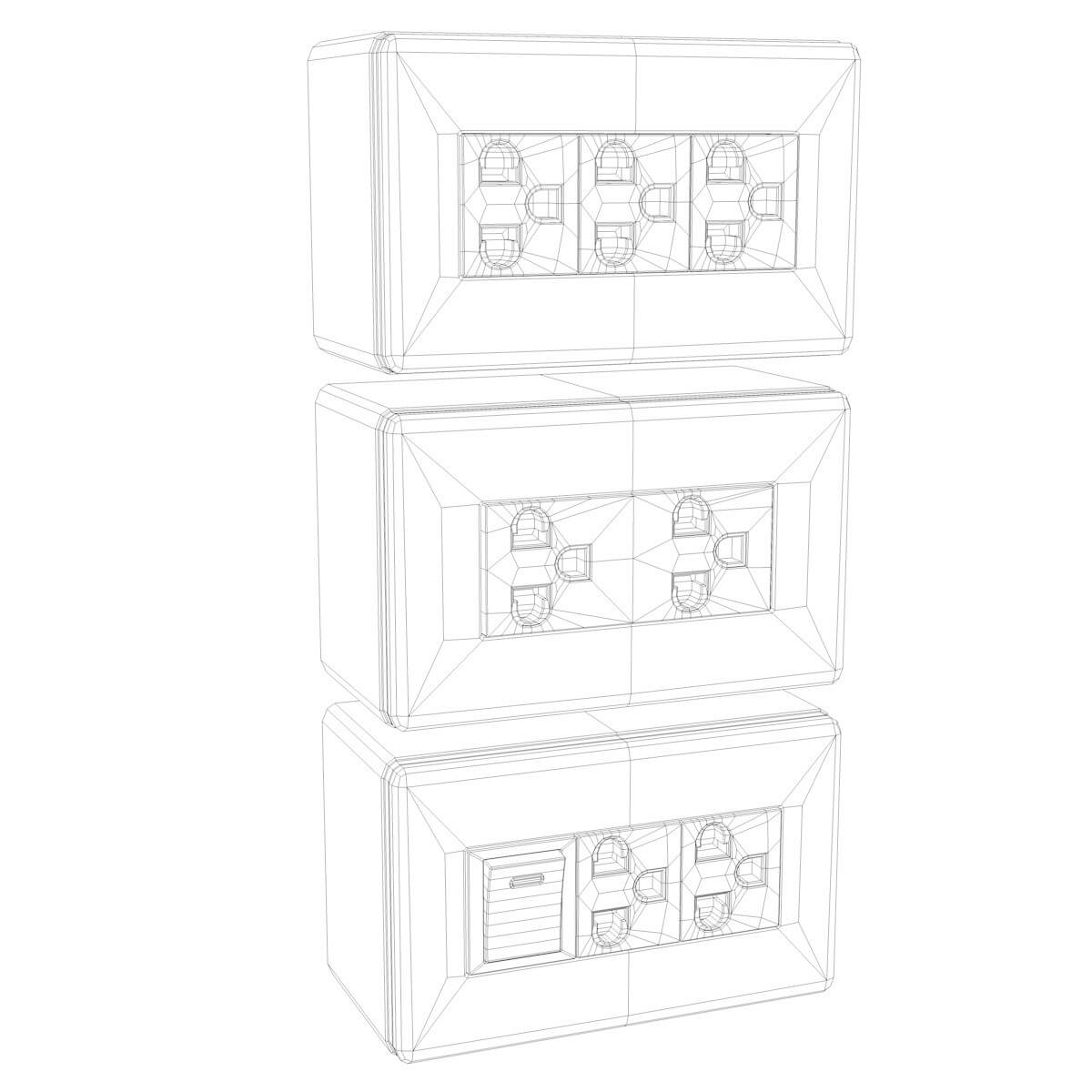 Power Outlets - 3D Model by Zombieblack