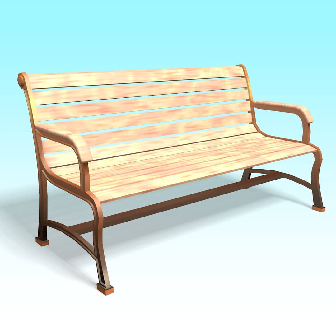 Public Chair - 3D Model by Zombieblack