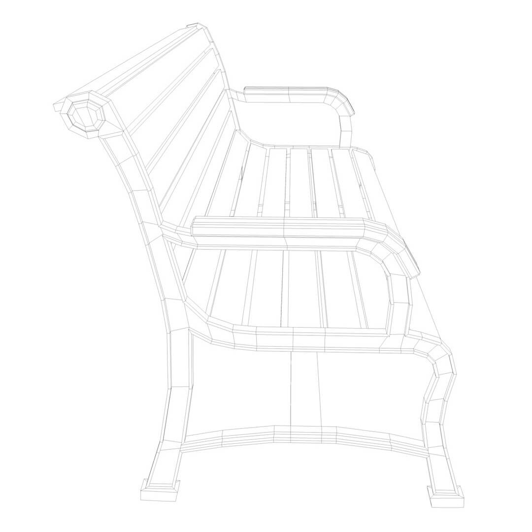 Public Chair - 3D Model by Zombieblack