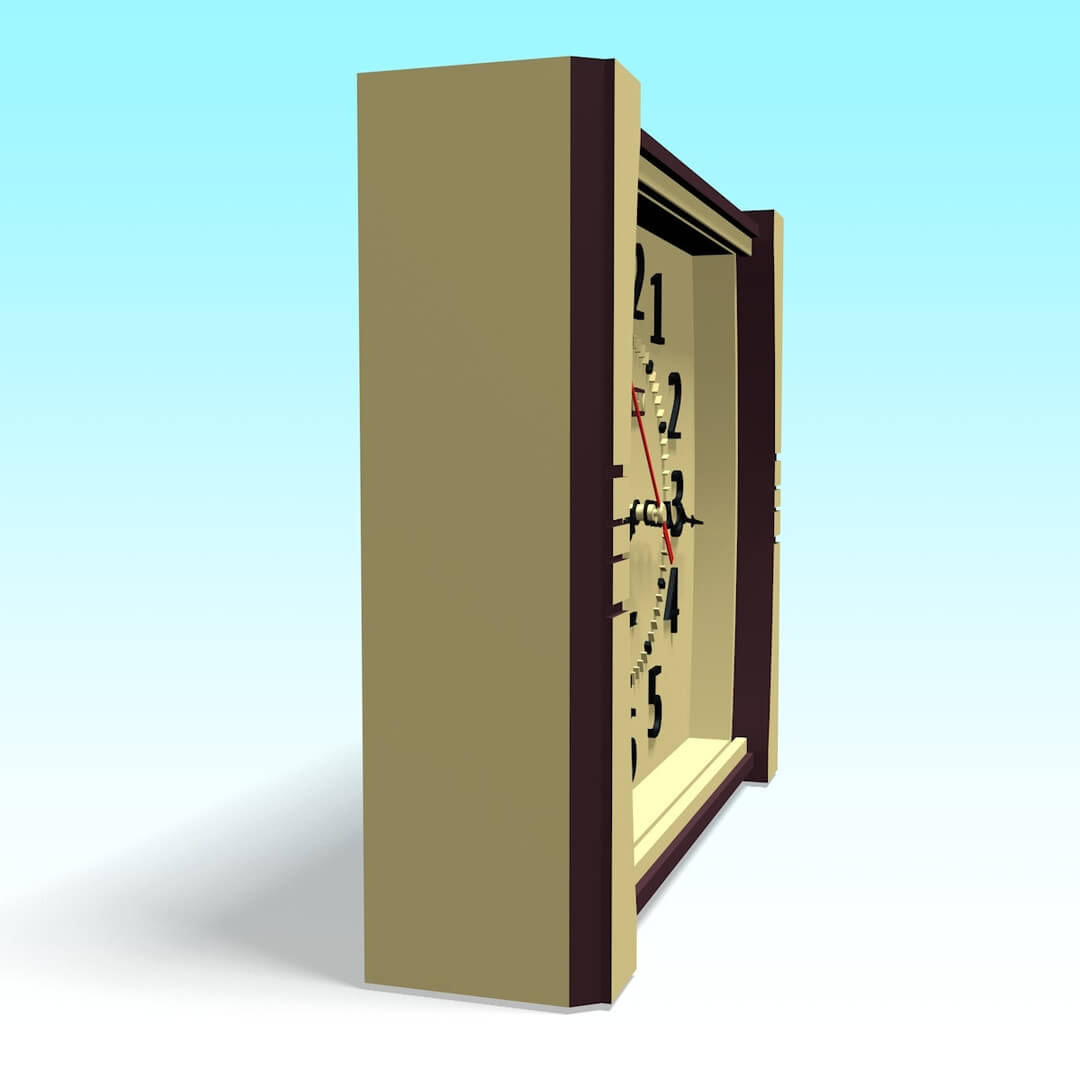 Wall Clock 1 - 3D Model by Zombieblack
