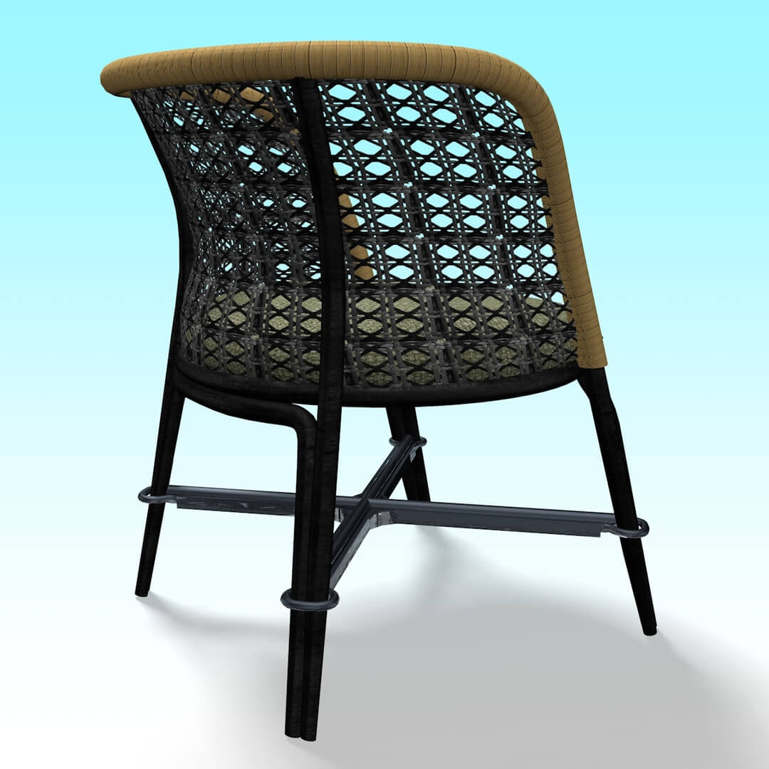 Wood Chair 1 - 3D Model by Zombieblack
