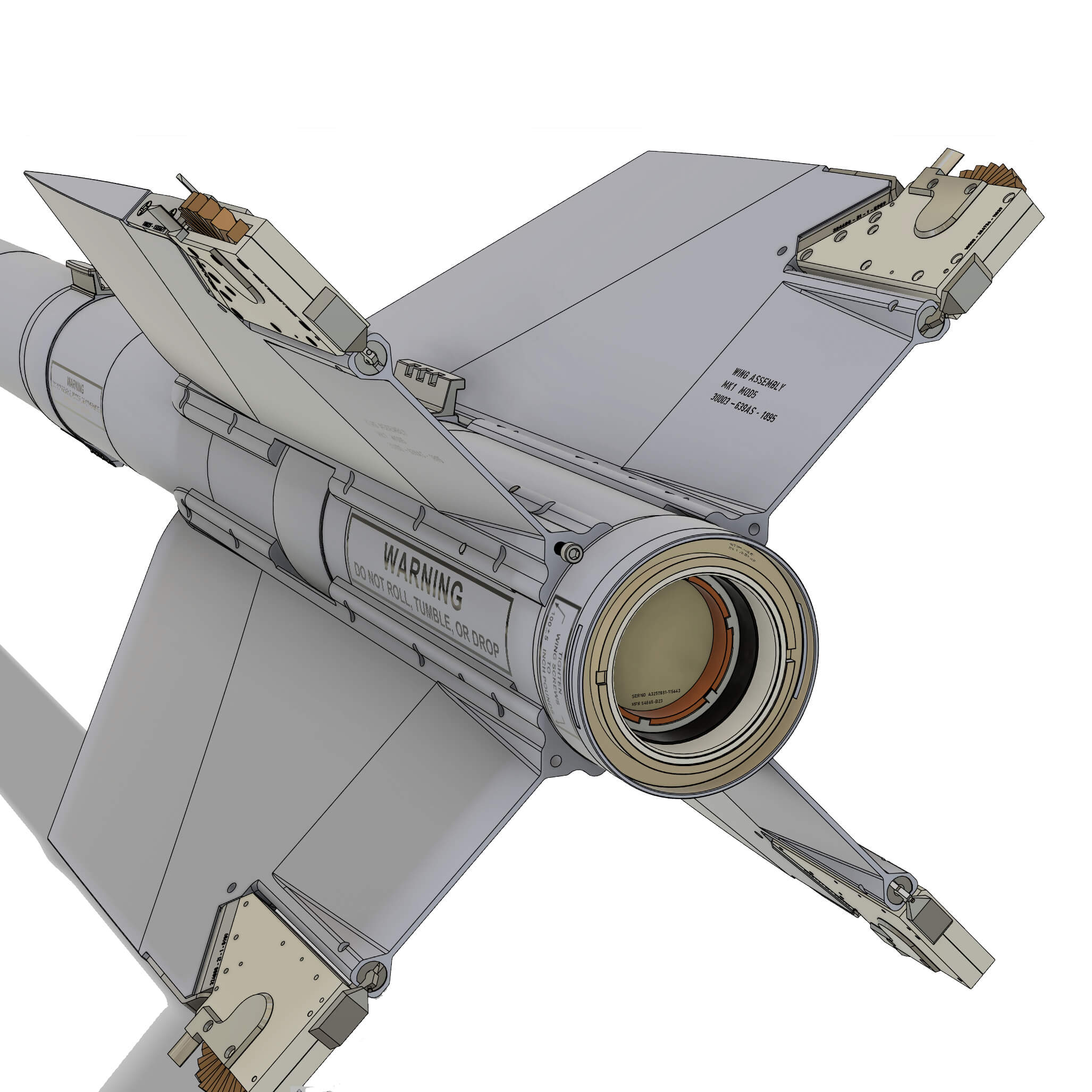 AIM-9L/M Sidewinder Air To Air Missile 3D Print Model by ZombieSNIPER