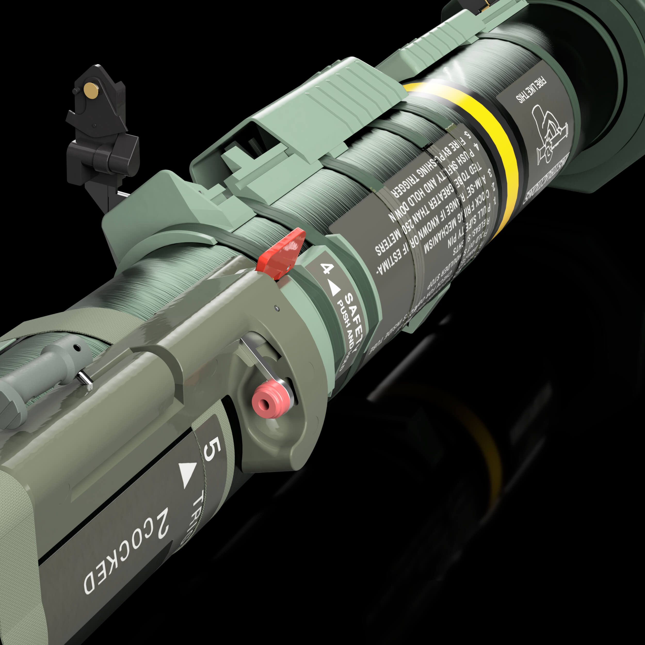M136 AT-4 Rocket Launcher - Highly Detailed/Accurate 3D Model by ...