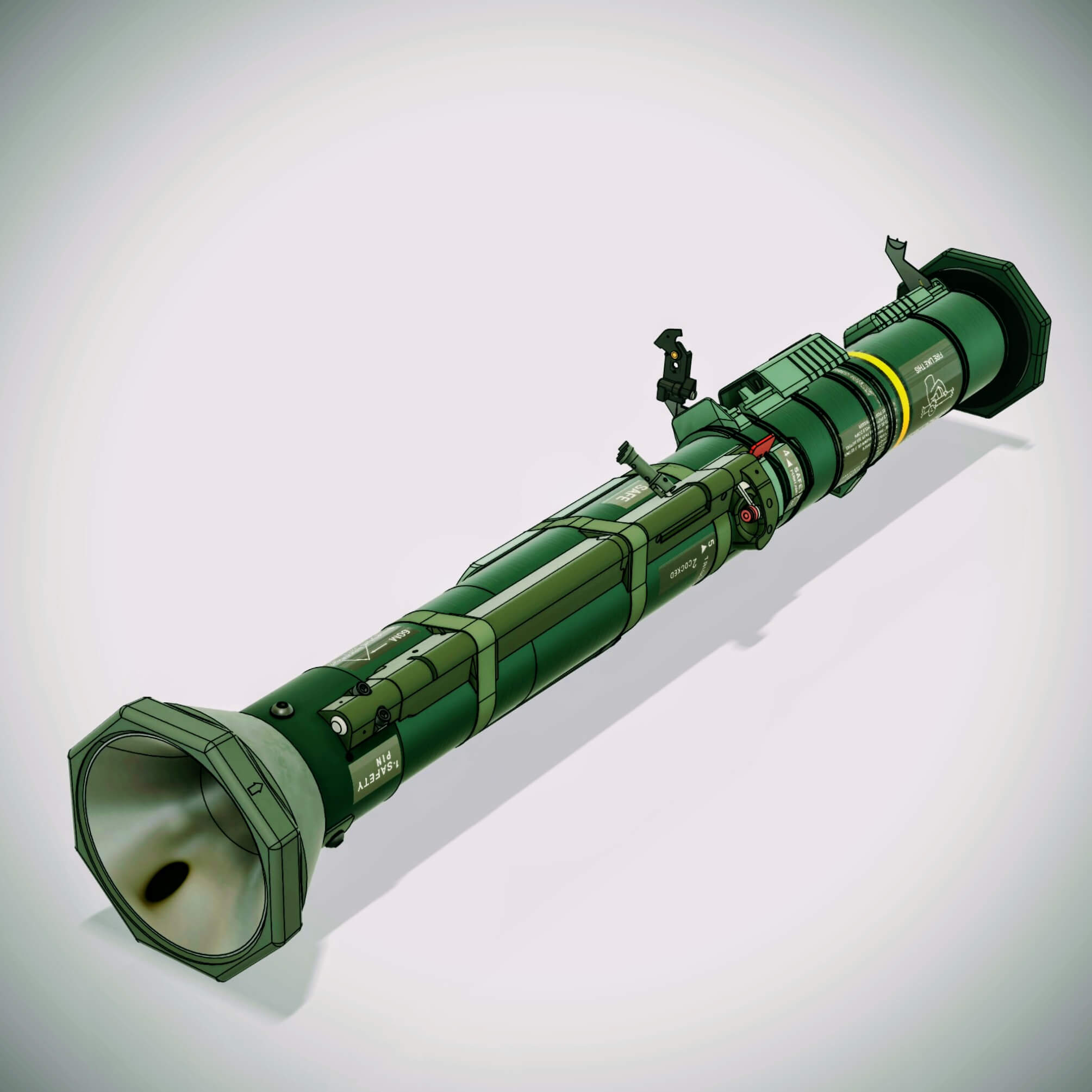 M136 AT-4 Rocket Launcher - Highly Detailed/Accurate 3D Model by ...