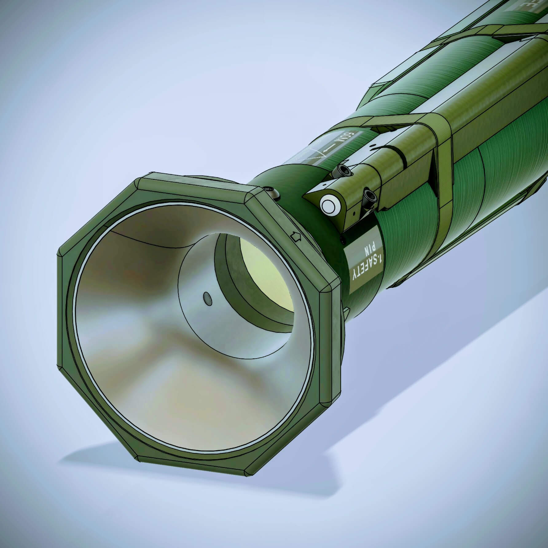 M136 AT-4 Rocket Launcher - Highly Detailed/Accurate 3D Model by ...