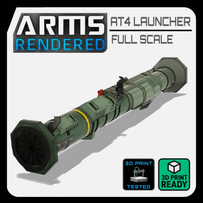 M136 AT-4 Rocket Launcher - Highly Detailed/Accurate 3D Model by ...