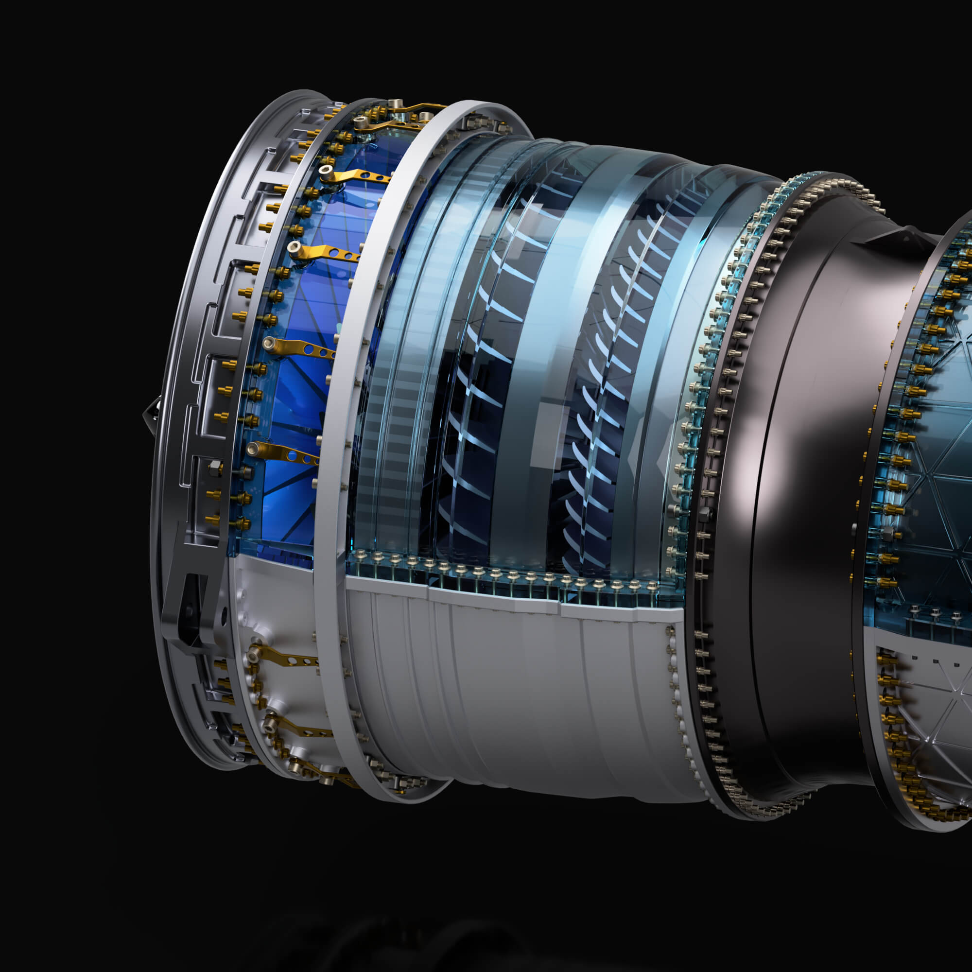 Pratt & Whitney F119/F135 Turbine Jet Engine - Electric 3D Print Model ...