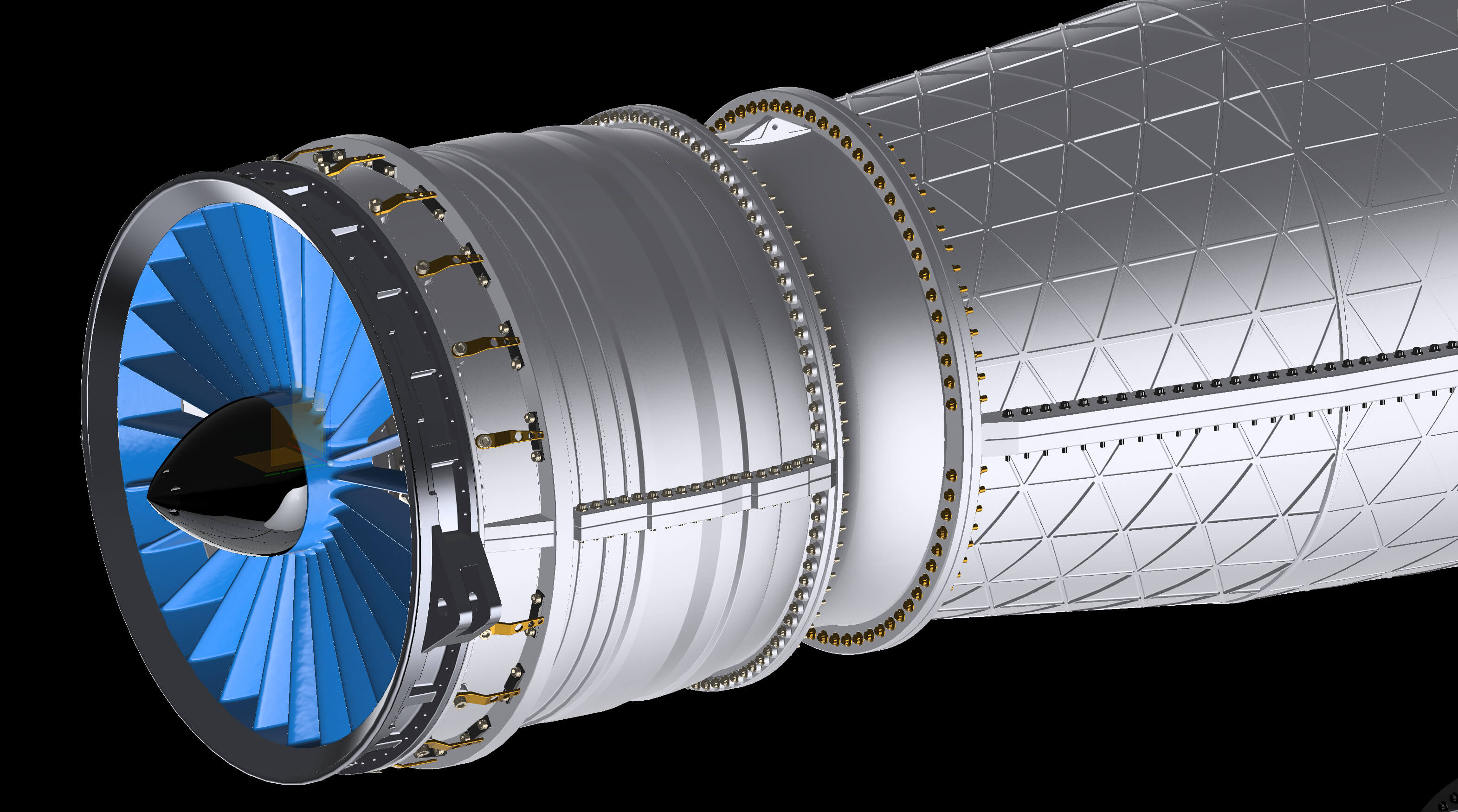 Pratt & Whitney F119/F135 Turbine Jet Engine - Electric 3D Model by ...