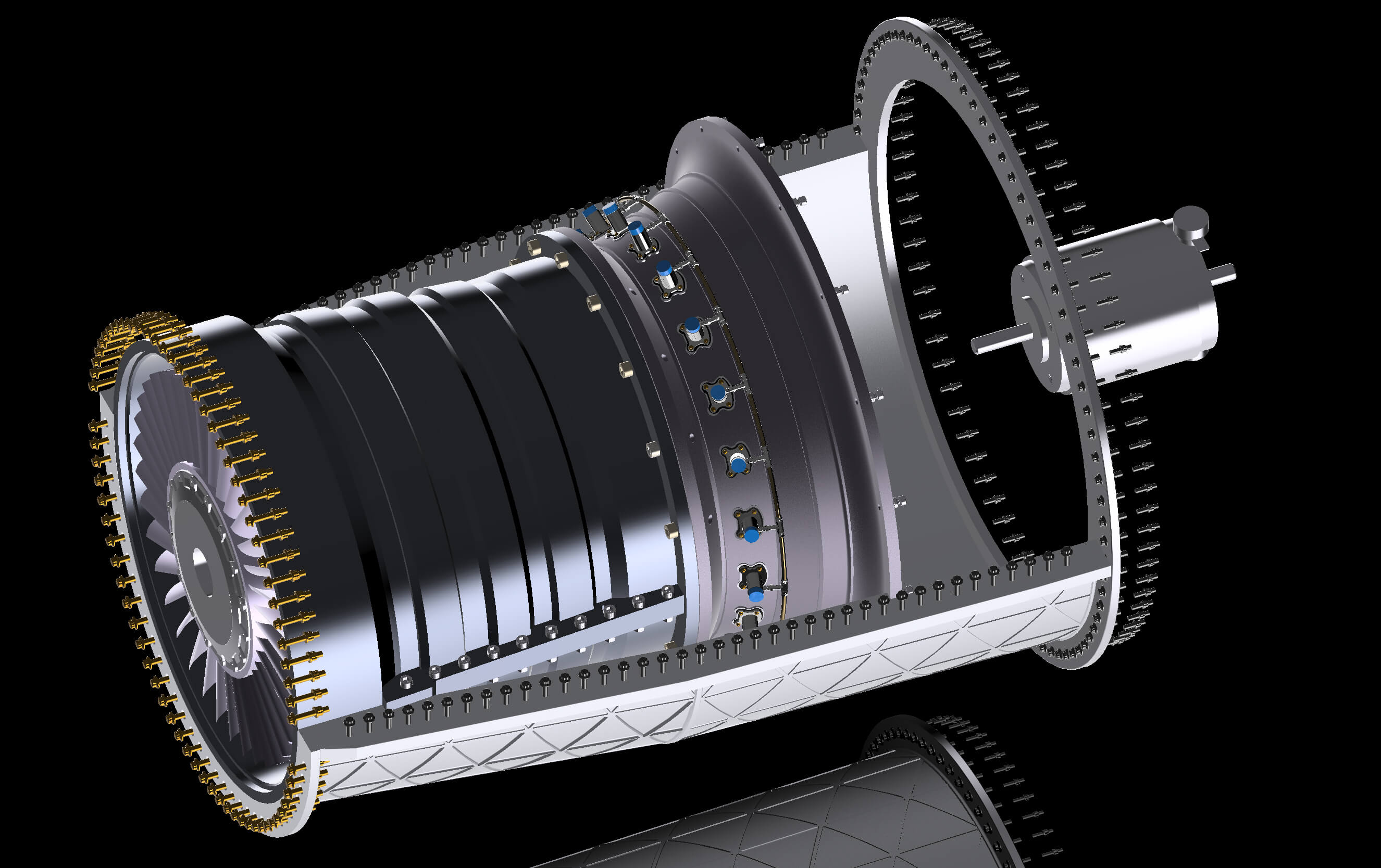 Pratt & Whitney F119/F135 Turbine Jet Engine - Electric 3D Model by ...