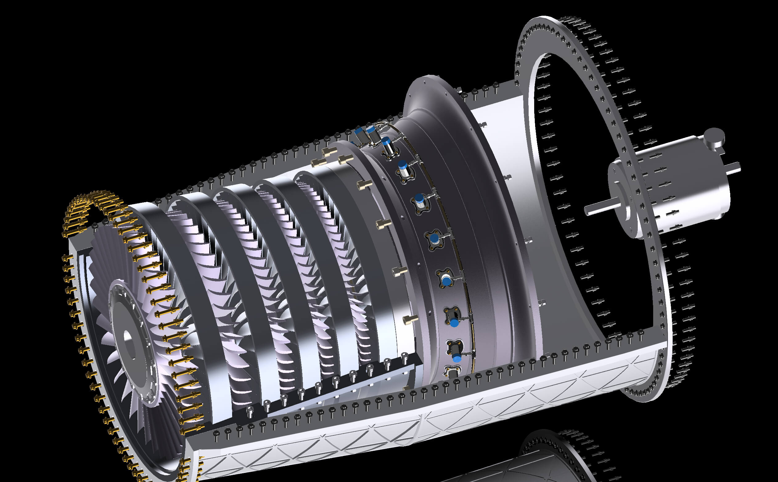 Pratt & Whitney F119/F135 Turbine Jet Engine - Electric 3D Model by ...