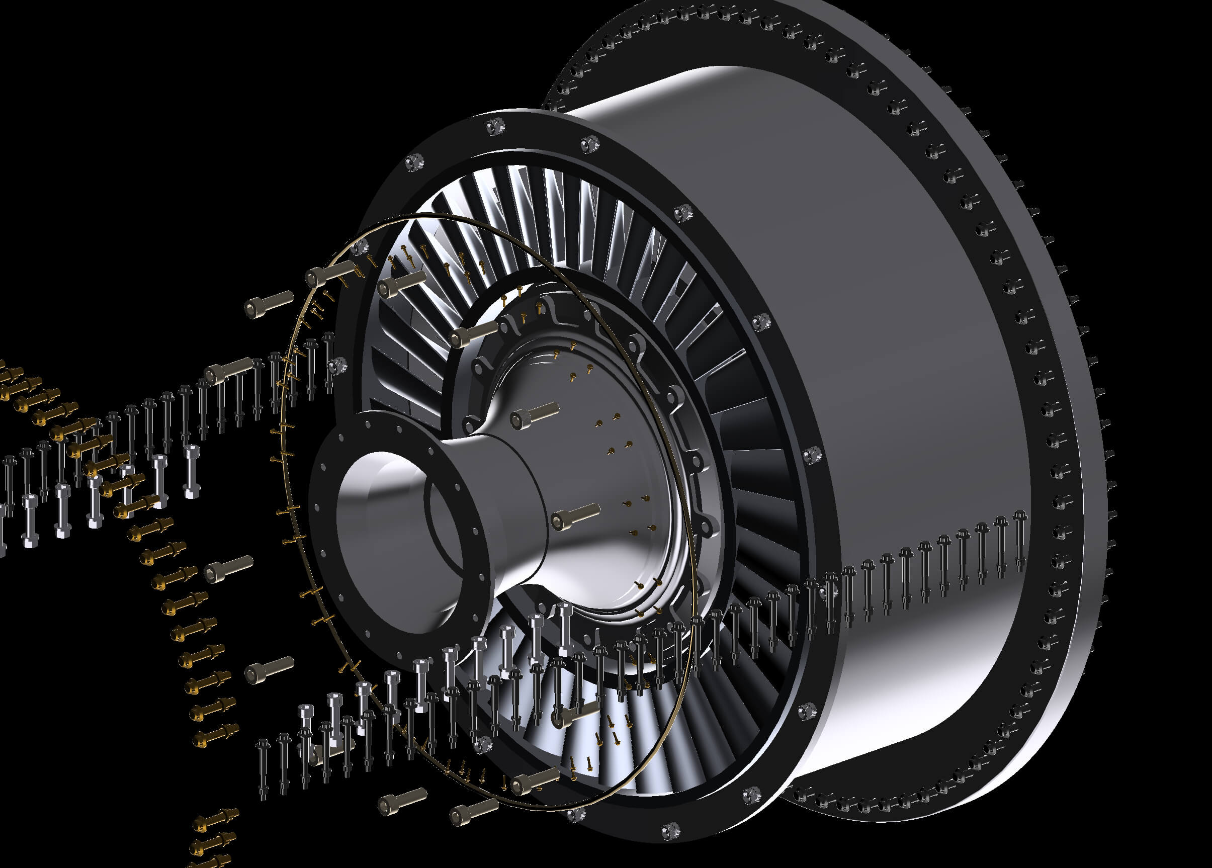 Pratt & Whitney F119/F135 Turbine Jet Engine - Electric 3D Print Model ...