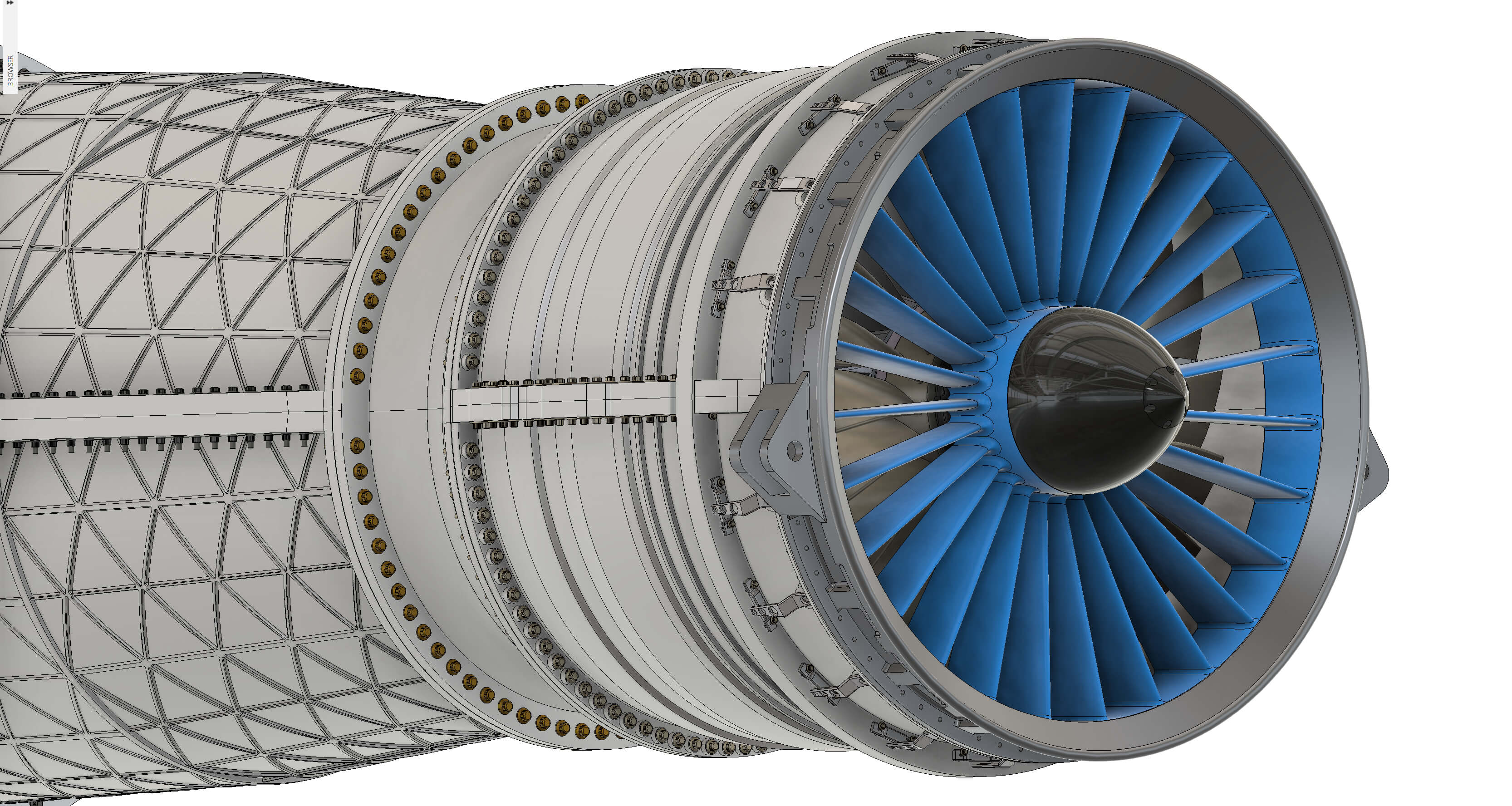 Pratt & Whitney F119/F135 Turbine Jet Engine - Electric 3D Print Model by ZombieSNIPER