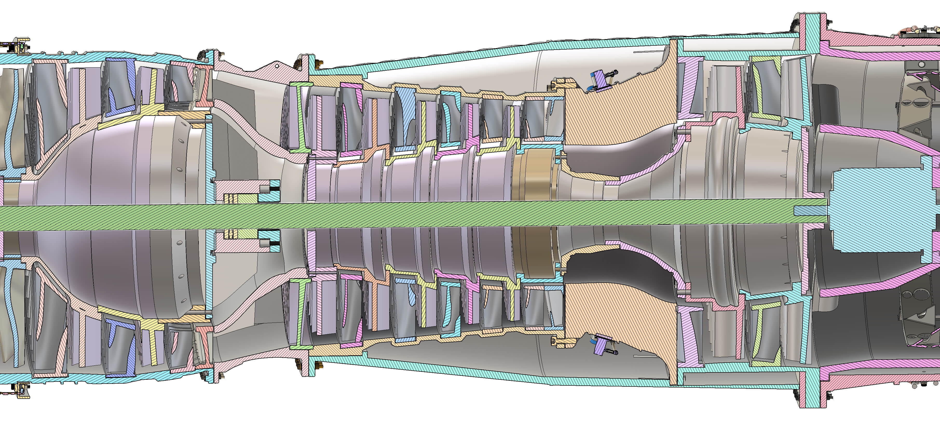 Pratt & Whitney F119/F135 Turbine Jet Engine - Electric 3D Model by ZombieSNIPER
