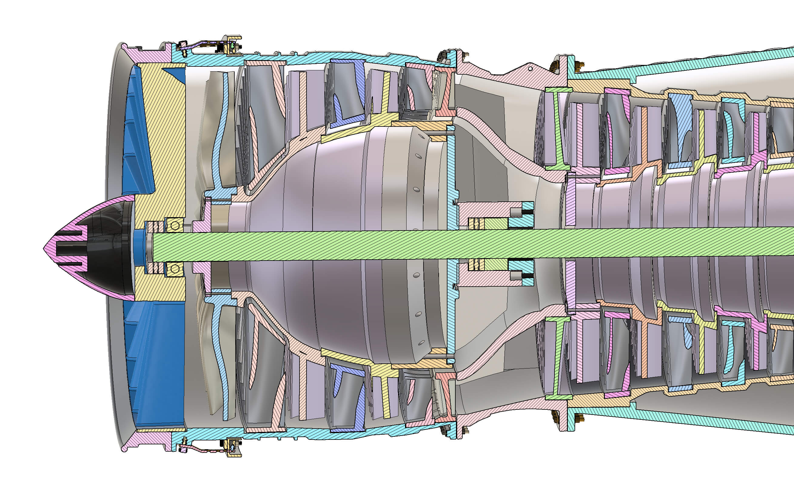 Pratt & Whitney F119/F135 Turbine Jet Engine - Electric 3D Model by ...