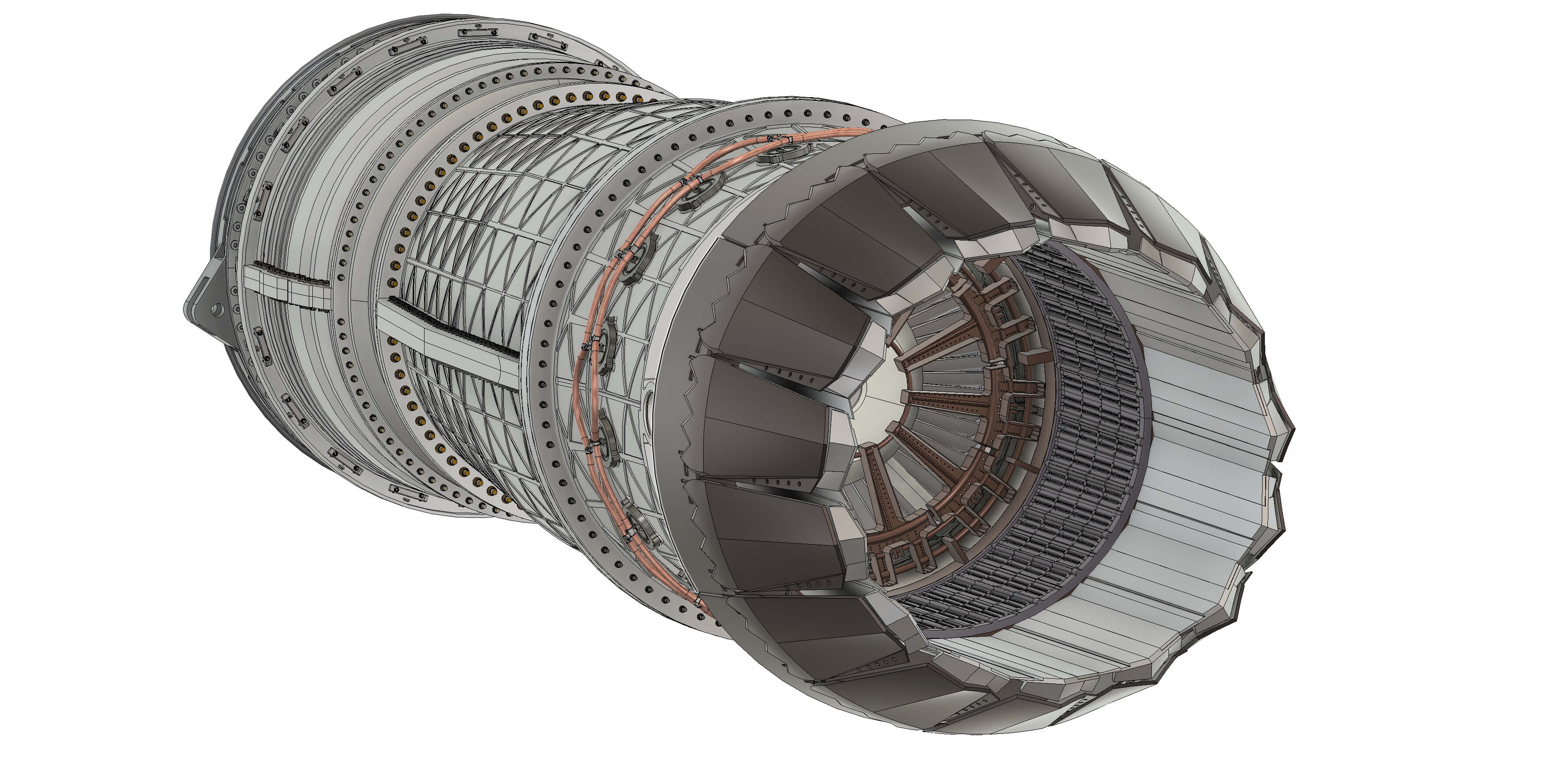 Pratt & Whitney F119/F135 Turbine Jet Engine - Electric 3D Print Model by ZombieSNIPER