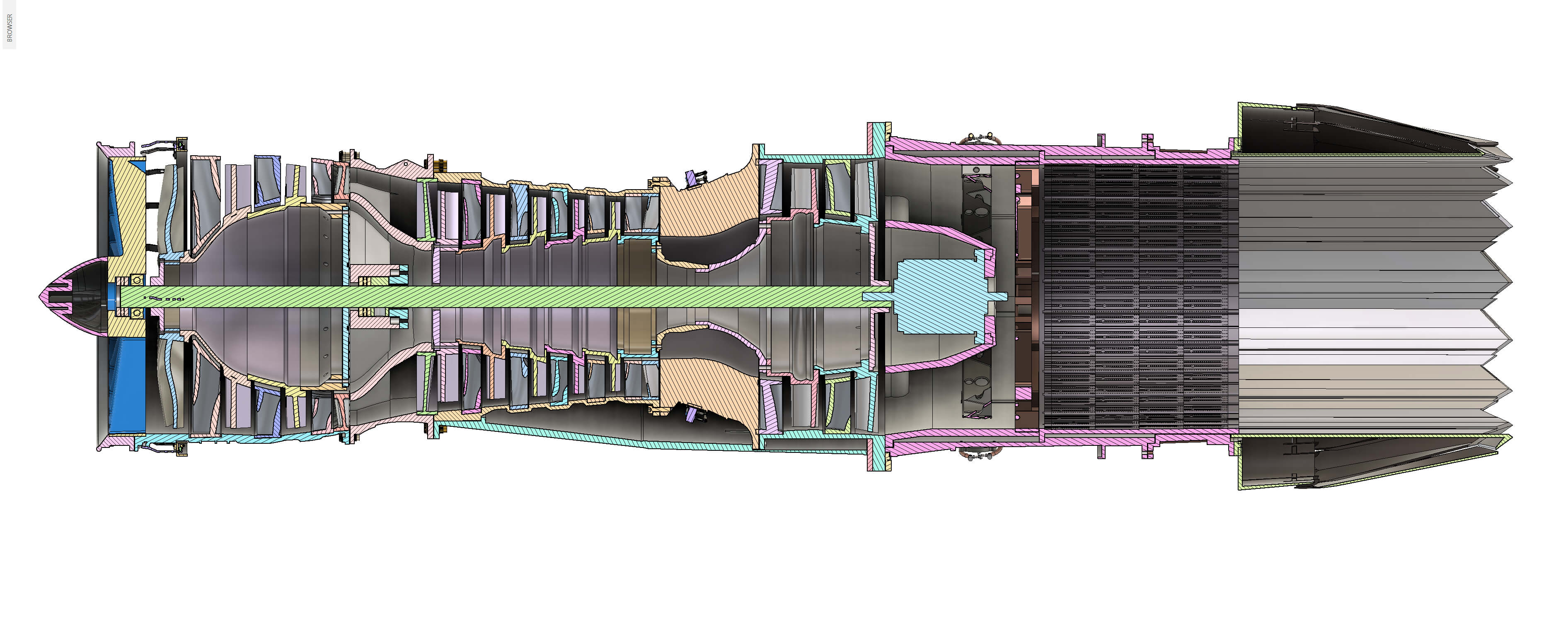 Pratt & Whitney F119/F135 Turbine Jet Engine - Electric 3D Print Model by ZombieSNIPER