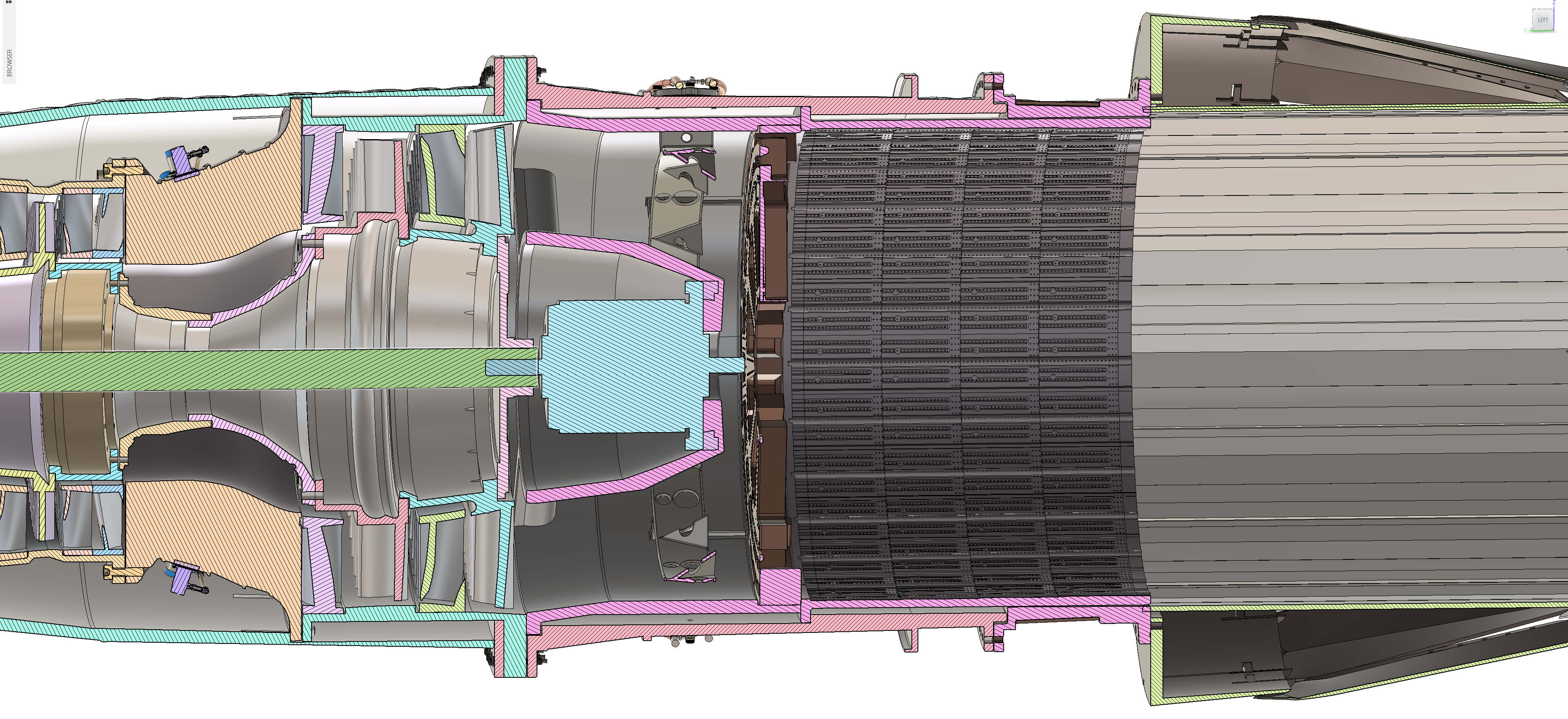 Pratt & Whitney F119/F135 Turbine Jet Engine - Electric 3D Model by ...