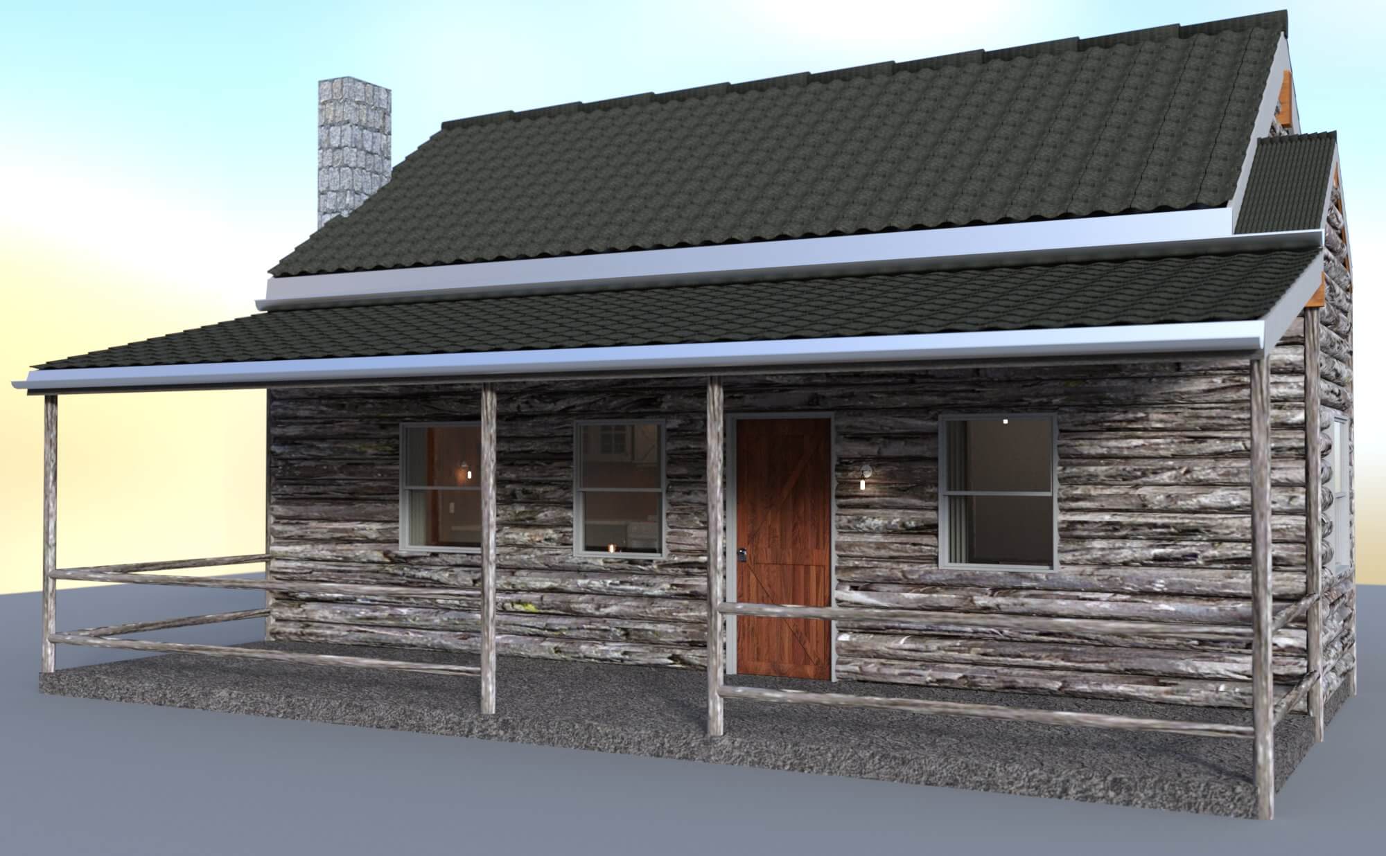 Log Cabin for DAZ|Studio - Daz Content by zombietaggerung