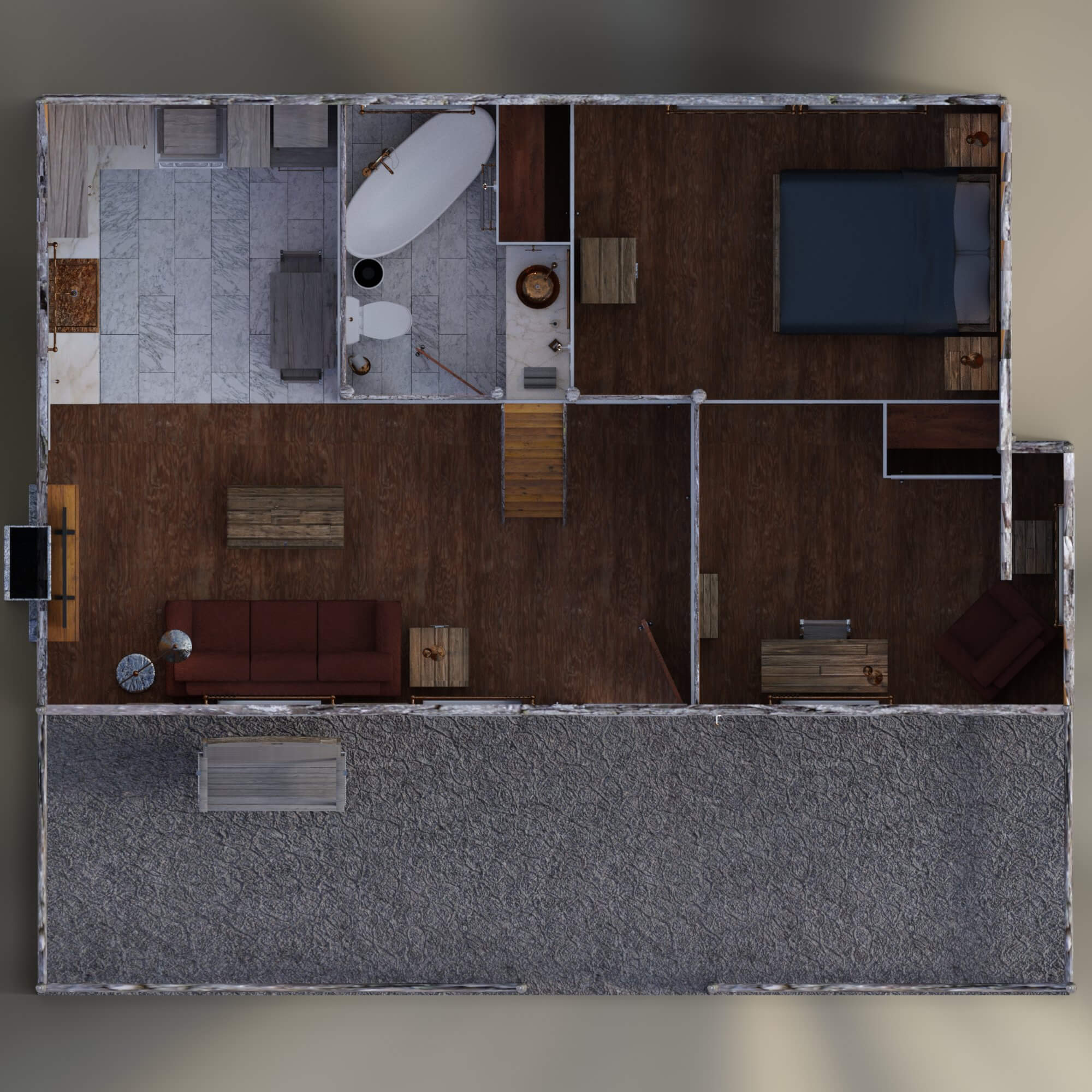 Log Cabin for DAZ|Studio - Daz Content by zombietaggerung