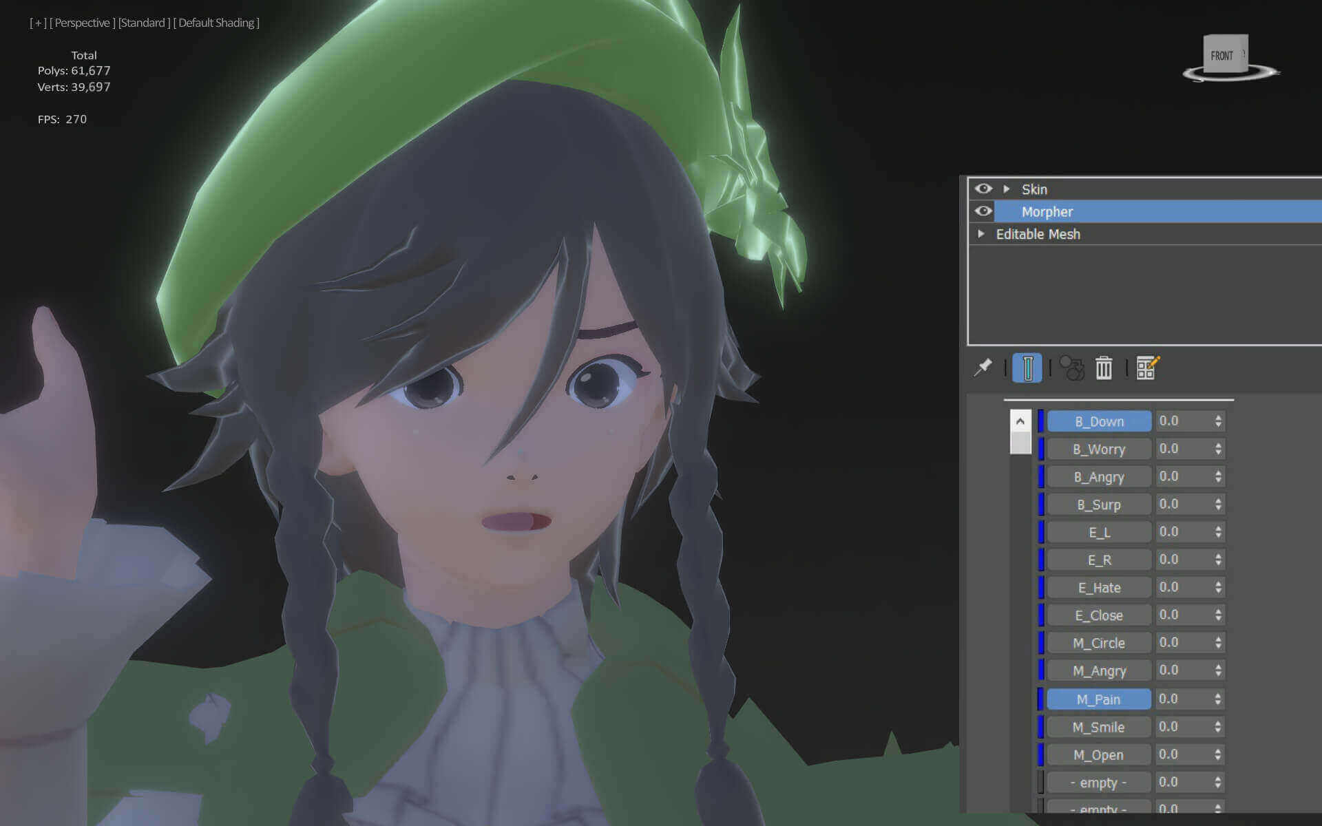 3dsMax Biped Model Genshin Impact Venti Cosplay by ZoocrosLab