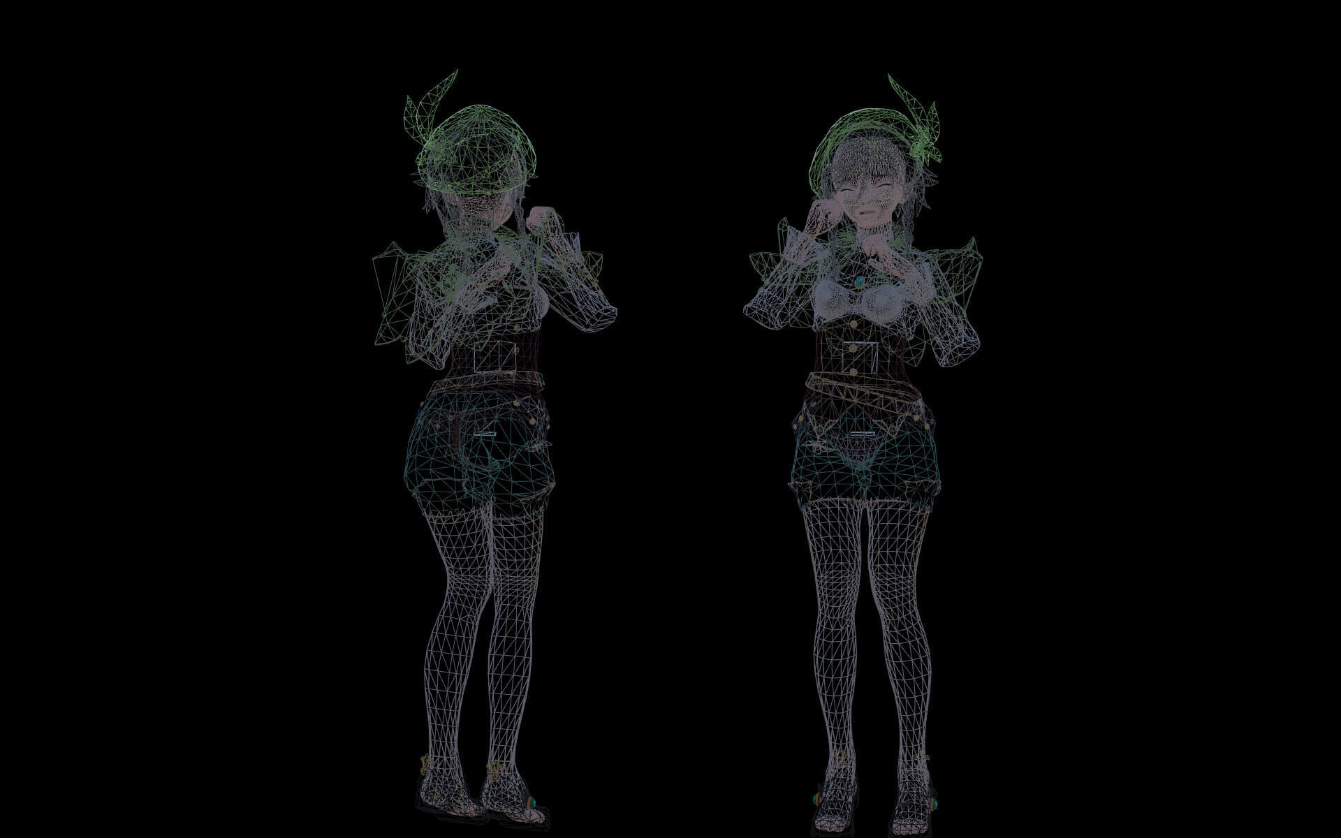 3dsMax Biped Model Genshin Impact Venti Cosplay by ZoocrosLab