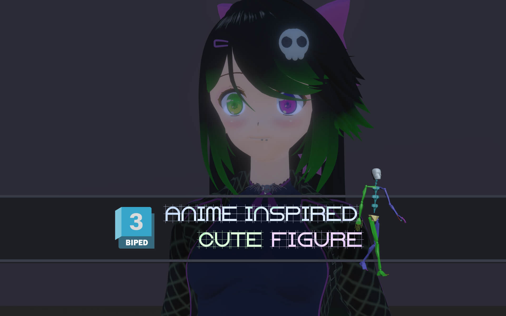 3dsMax Biped Model Haruno by ZoocrosLab