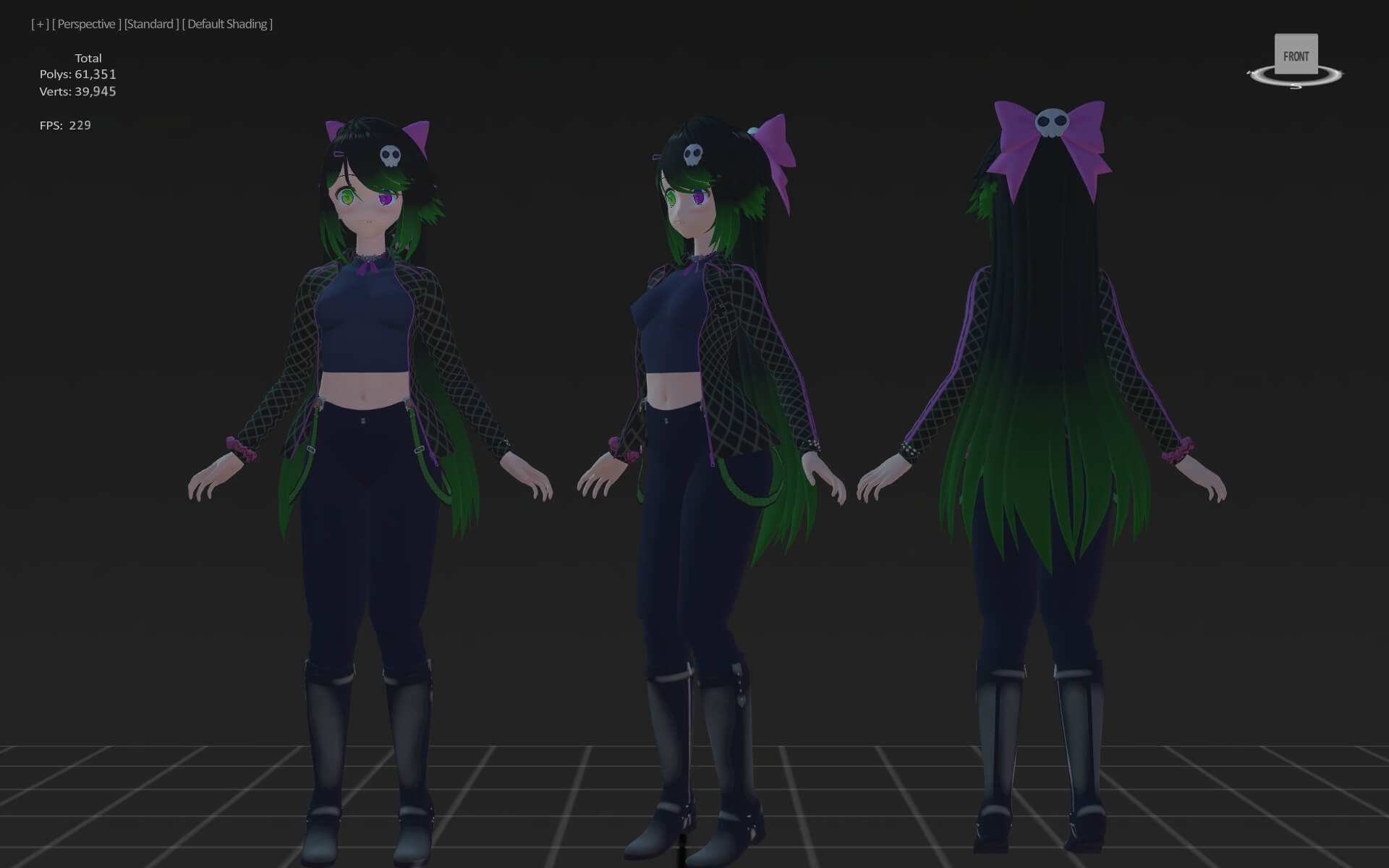 3dsMax Biped Model Haruno by ZoocrosLab