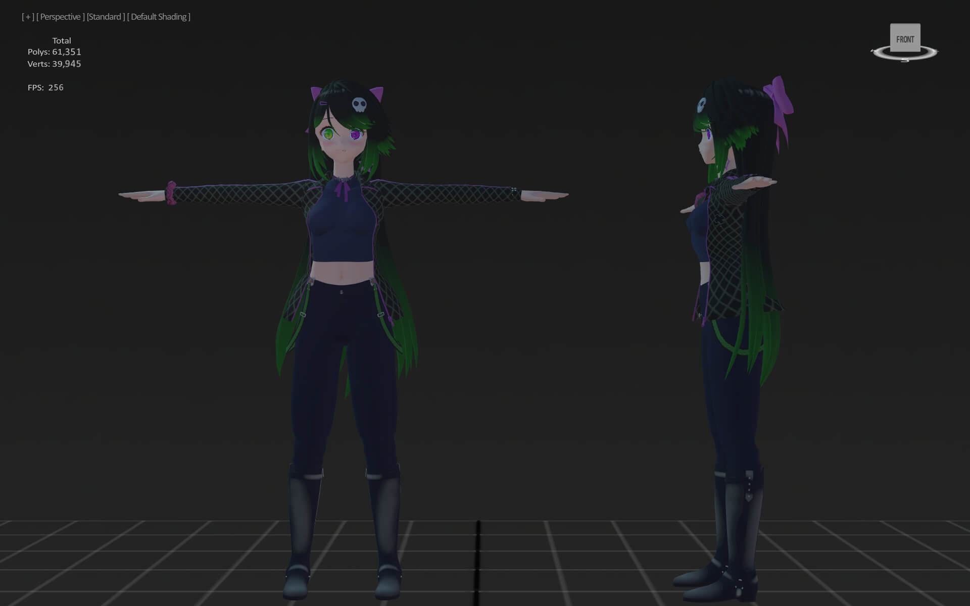 3dsMax Biped Model Haruno by ZoocrosLab