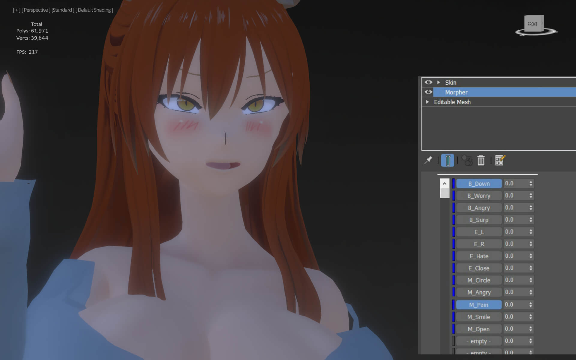 3dsMax Biped Model Kitsunekuzuha by ZoocrosLab