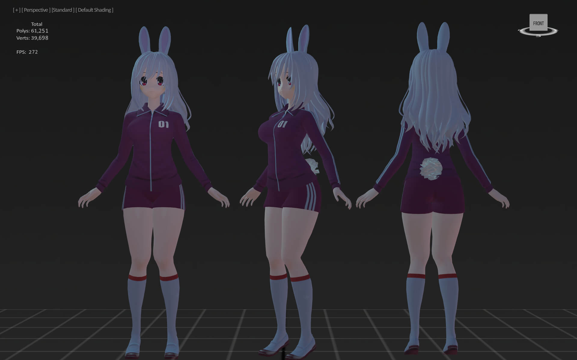 3dsMax Biped Model Kouitomari by ZoocrosLab