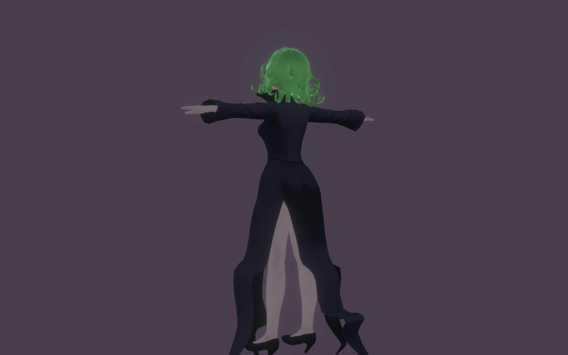 3dsMax Biped Model One-Punch Man Tatsumaki Cosplay by ZoocrosLab