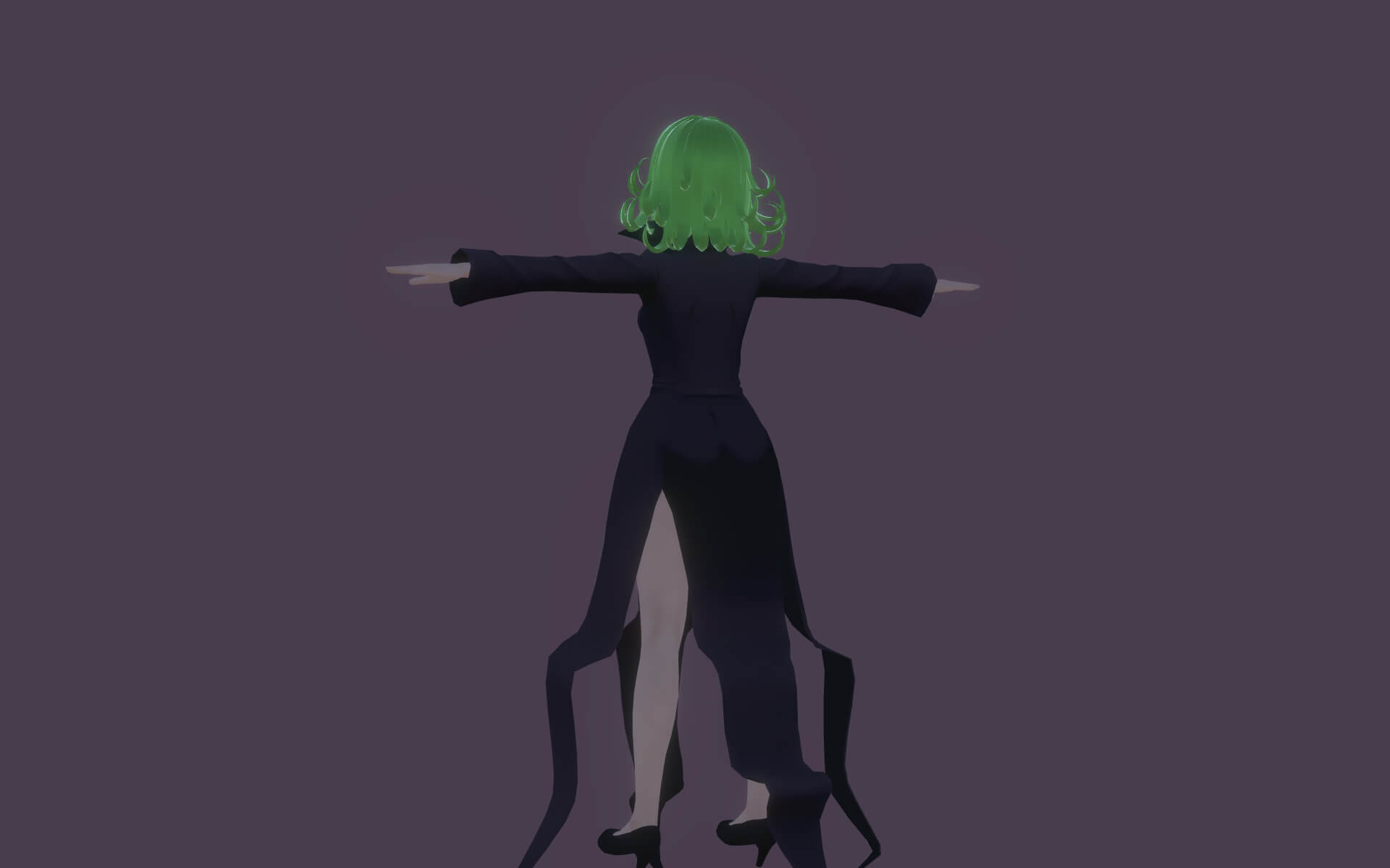 3dsMax Biped Model One-Punch Man Tatsumaki Cosplay by ZoocrosLab